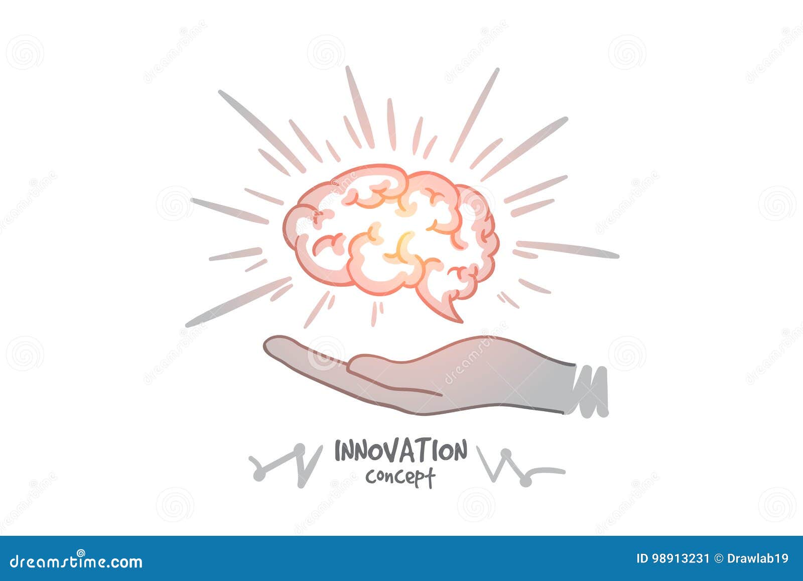 Innovation Concept. Hand Drawn Isolated Vector. Stock Vector ...