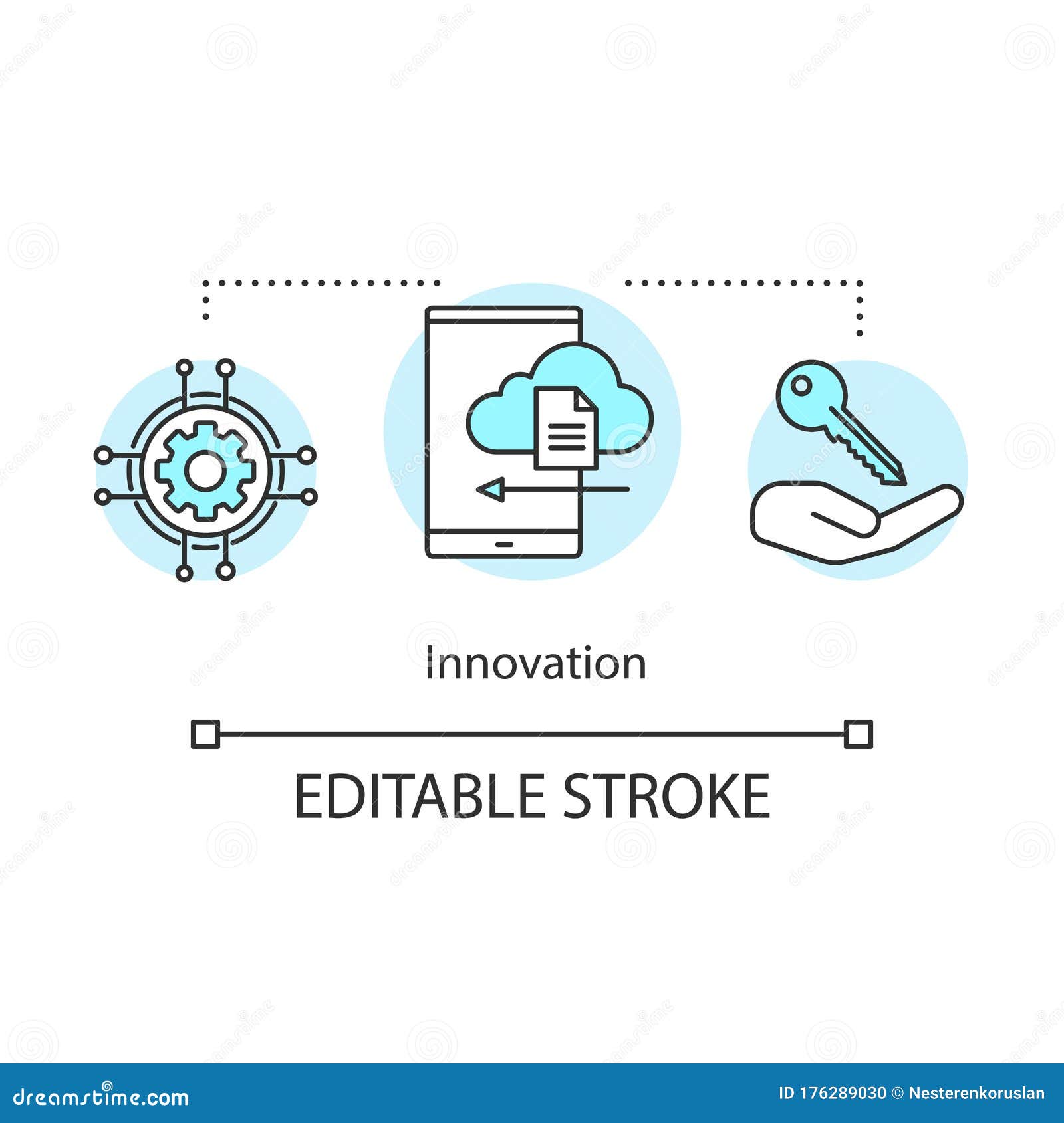 Innovation concept icon stock vector. Illustration of notion - 176289030