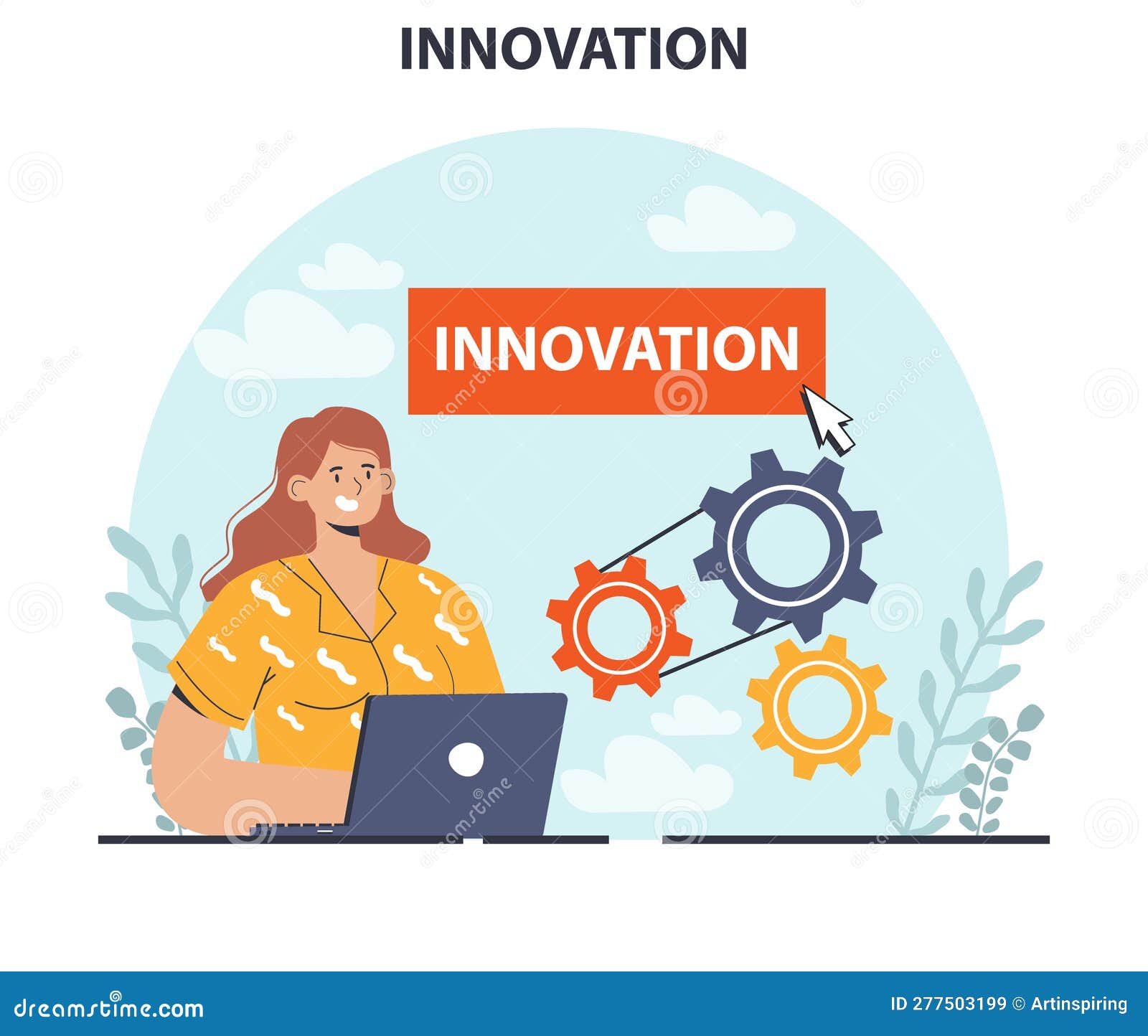 Innovation Concept. Idea of Creative Business Solution Stock Vector ...