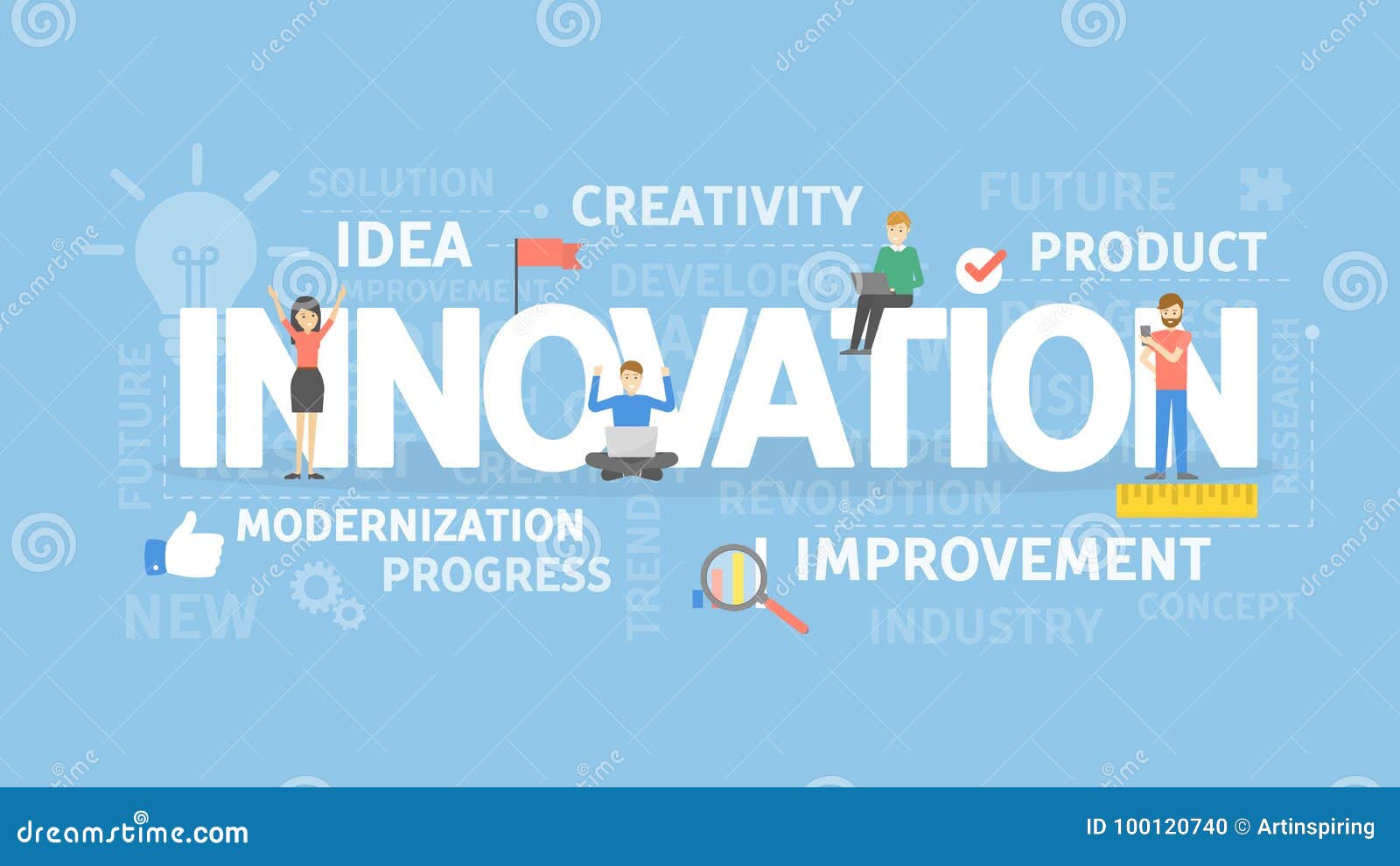 Innovation Concept Illustration. Stock Vector - Illustration of graphic ...