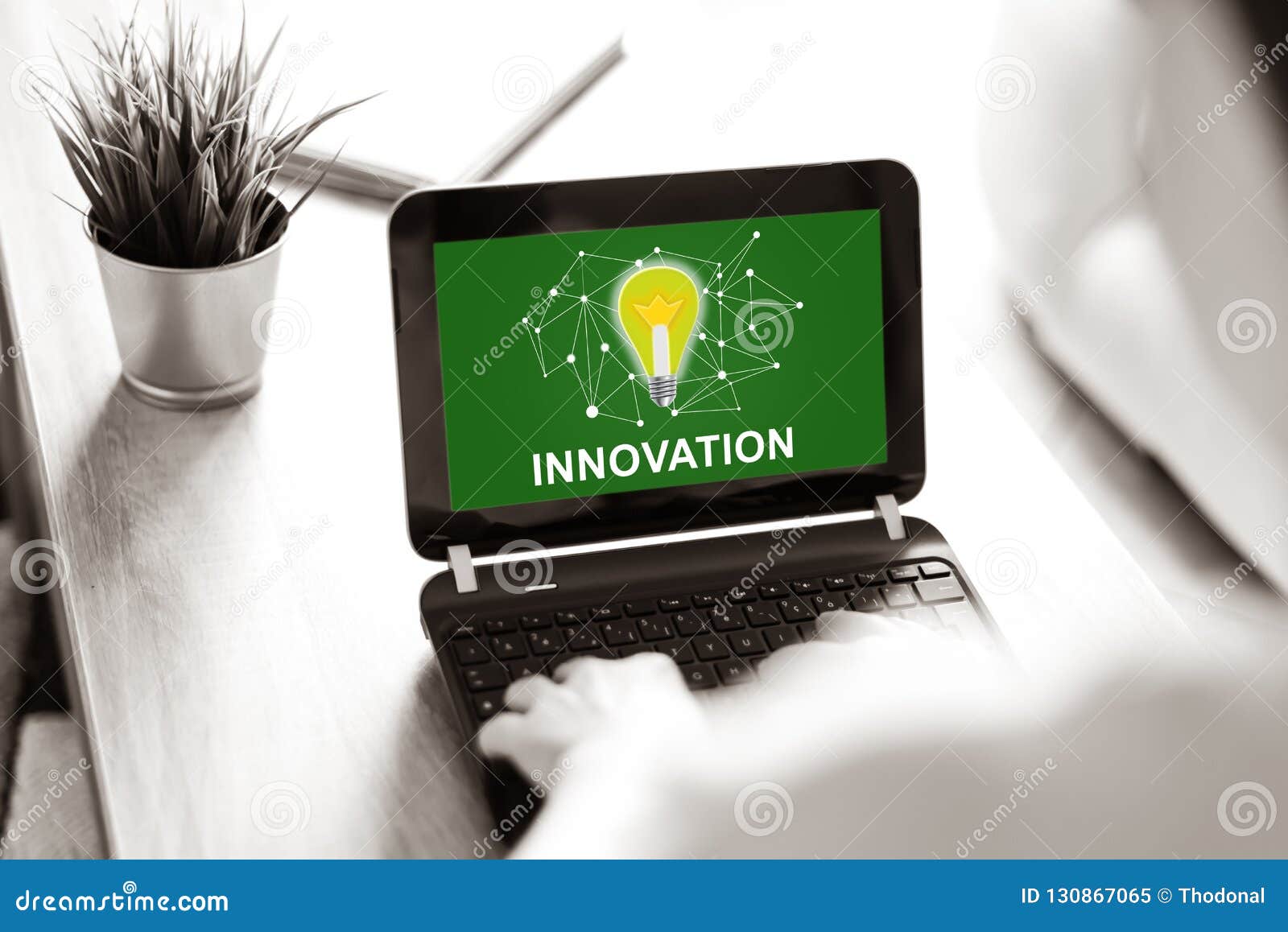 Innovation Concept on a Laptop Screen Stock Image - Image of innovation ...