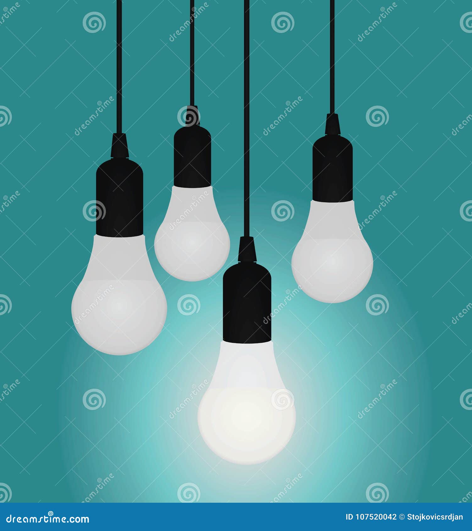 Innovation Concept. Led Bulbs Stock Vector - Illustration of bulbs ...
