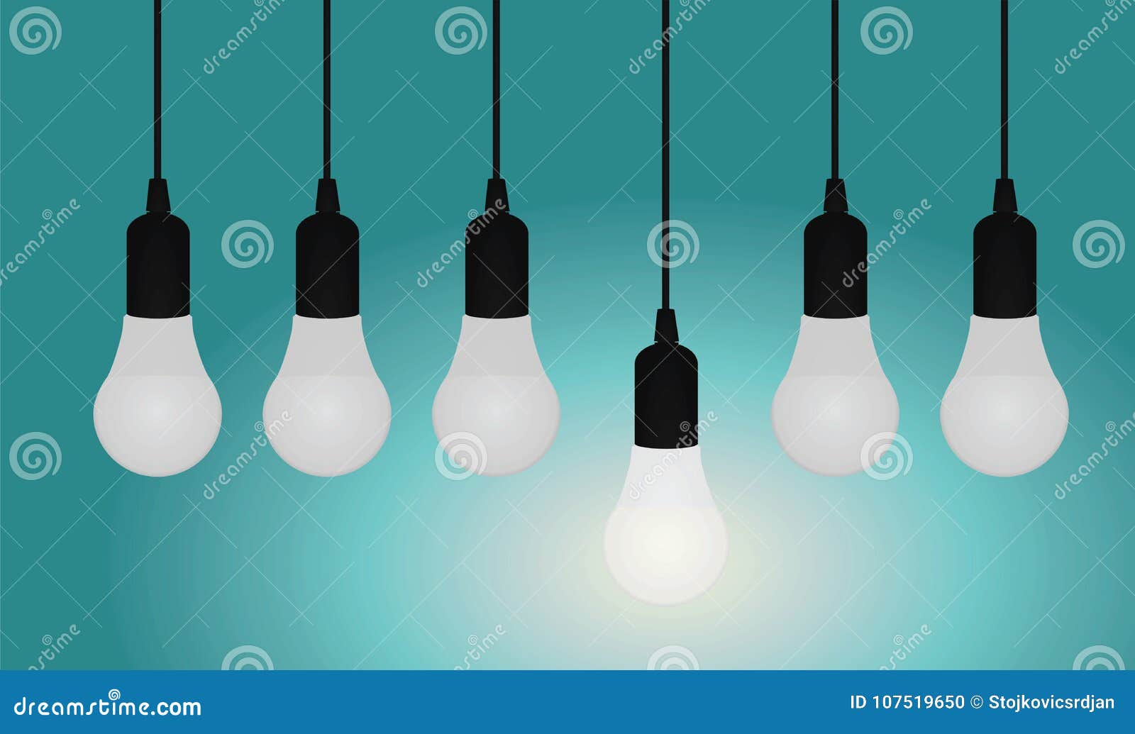 Innovation Concept. Led Bulbs Stock Vector - Illustration of idea ...