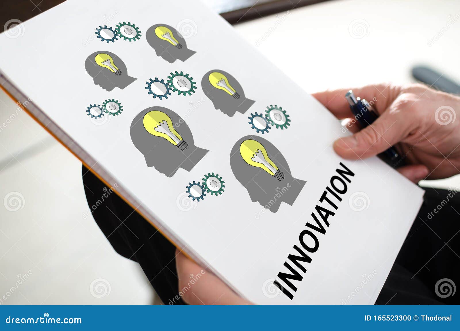 Innovation Concept on a Paper Stock Photo - Image of solution, word ...