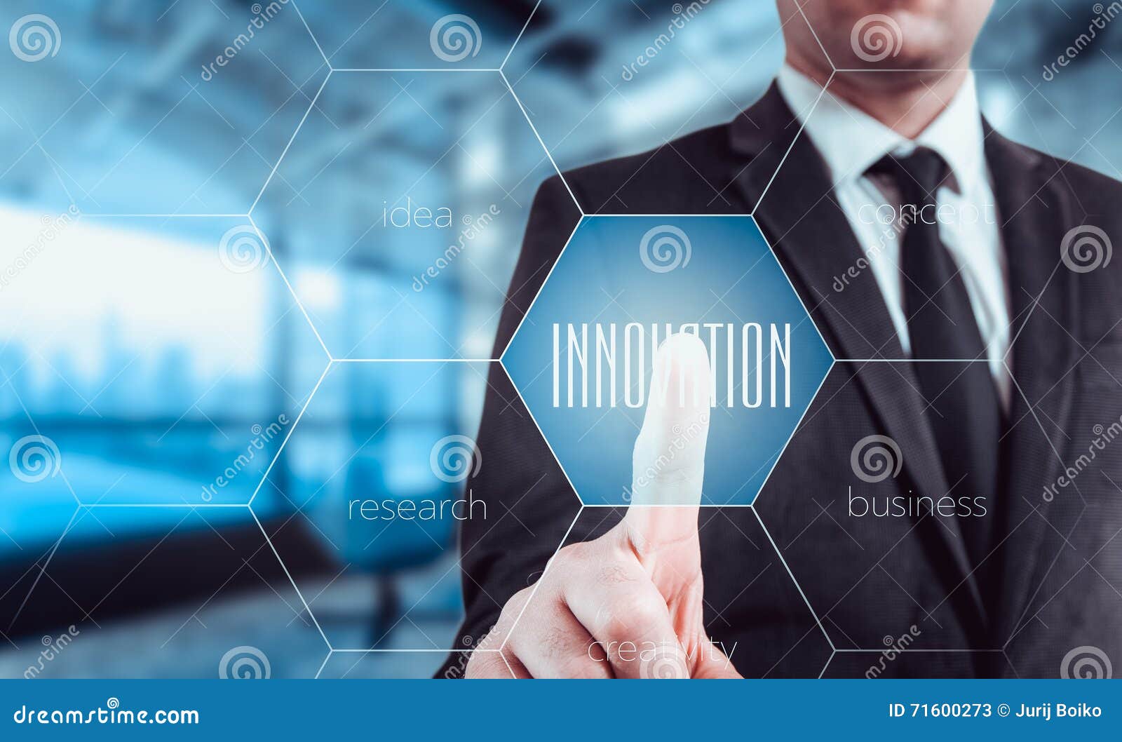 Innovation Concept Presented by a Consultant in Management on Webinar ...