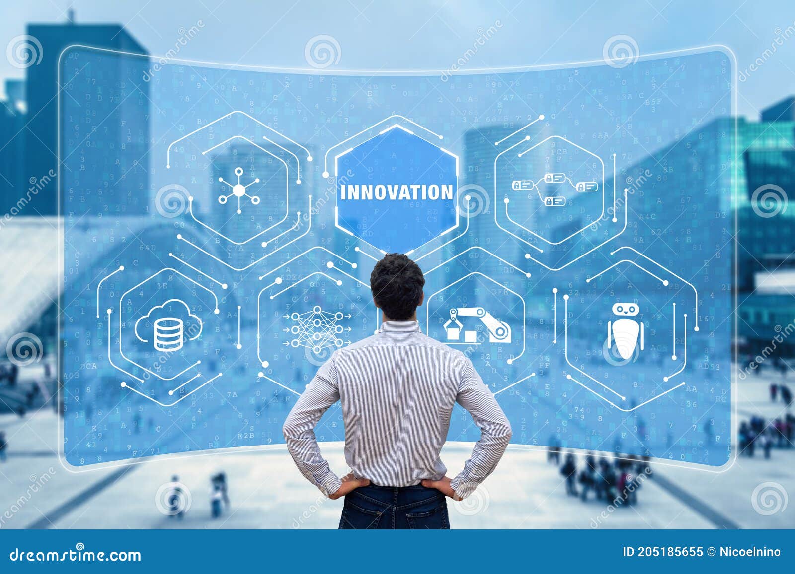 Innovation Concept with Researcher Working on Emerging Technologies To ...
