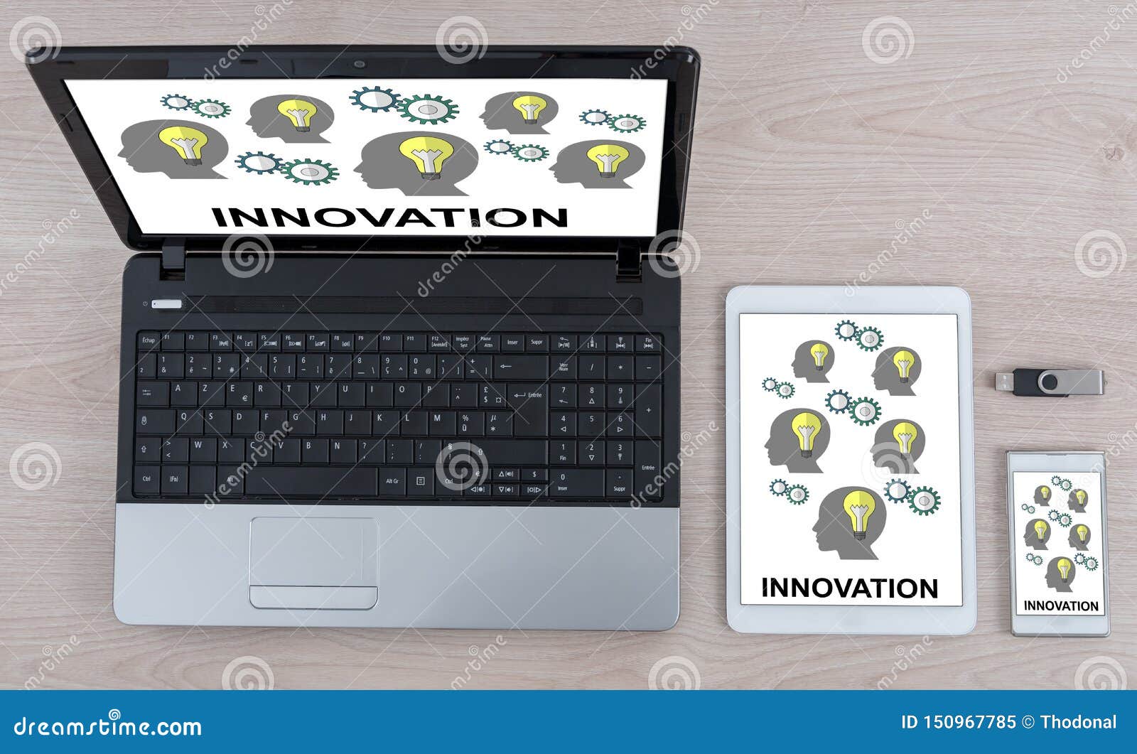 Innovation Concept on Different Devices Stock Image - Image of ...