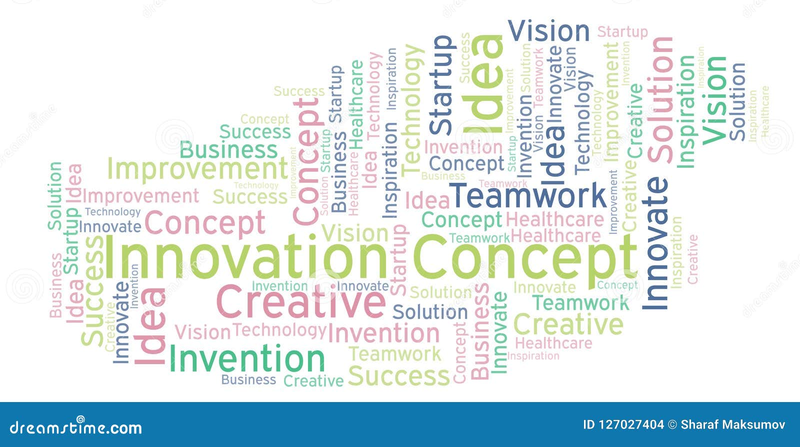 Innovation Concept Word Cloud, Made with Text only. Stock Illustration ...