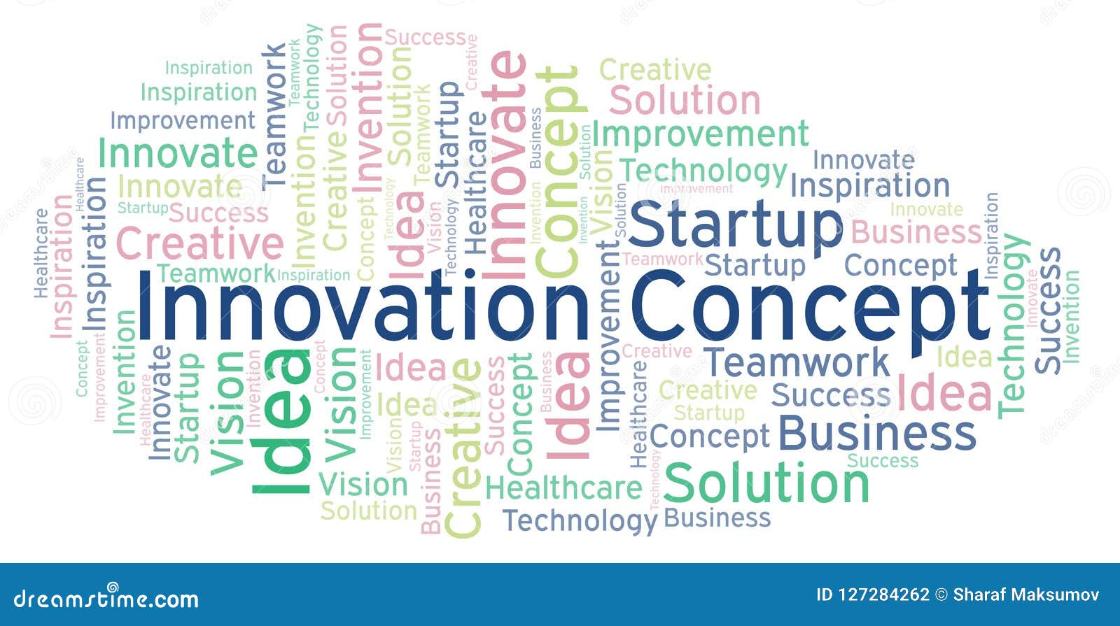 Innovation Concept Word Cloud, Made with Text only. Stock Illustration ...
