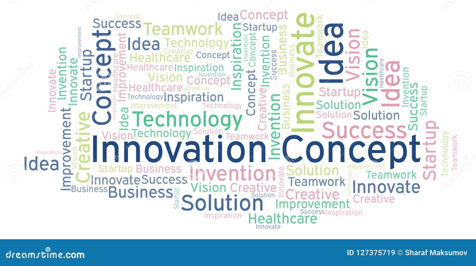 Innovation Concept Word Cloud, Made with Text only. Stock Illustration ...