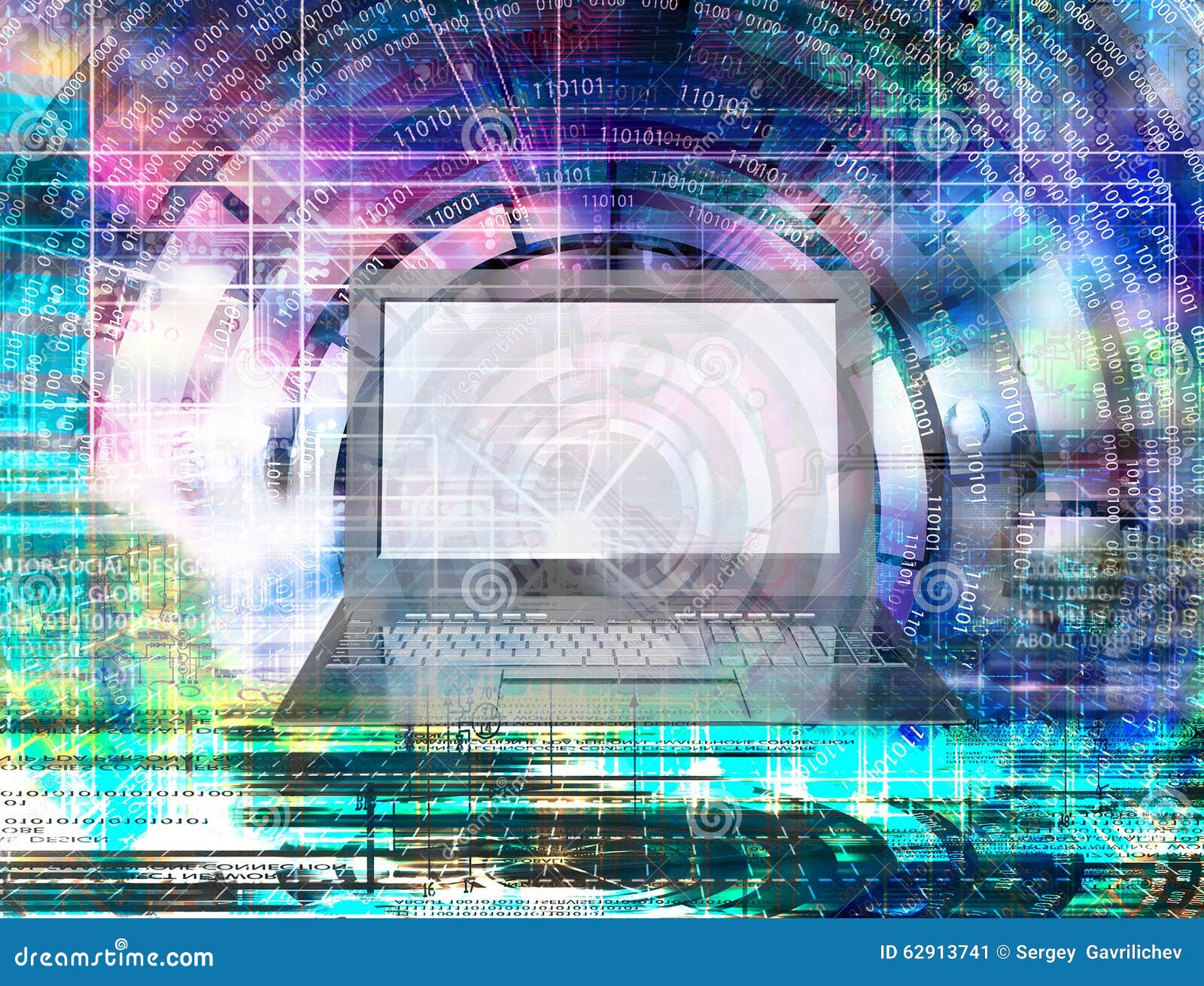 Innovation Connection Technology. Stock Illustration - Illustration of ...