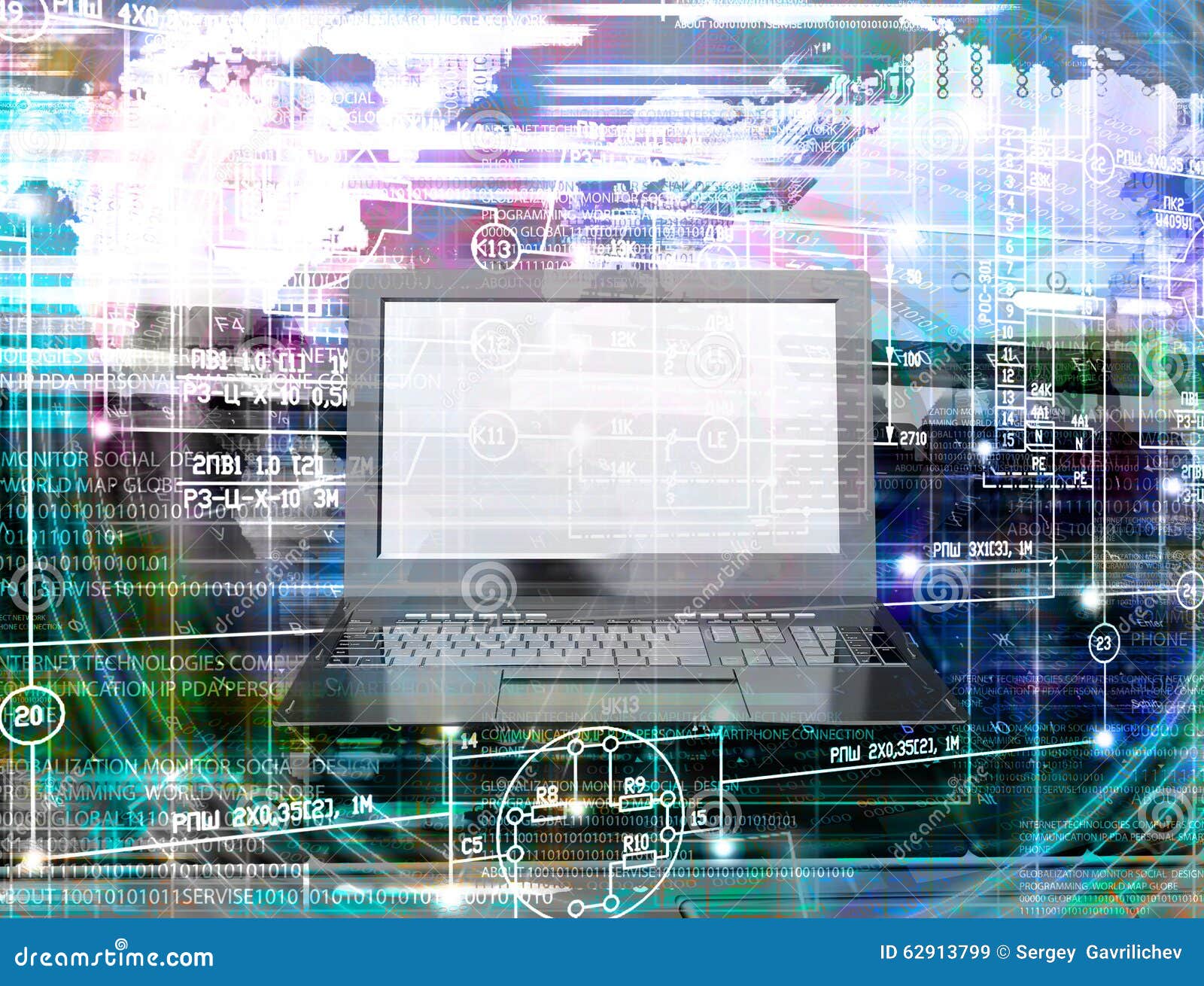 Innovation Connection Technology. Stock Image - Image of globe ...