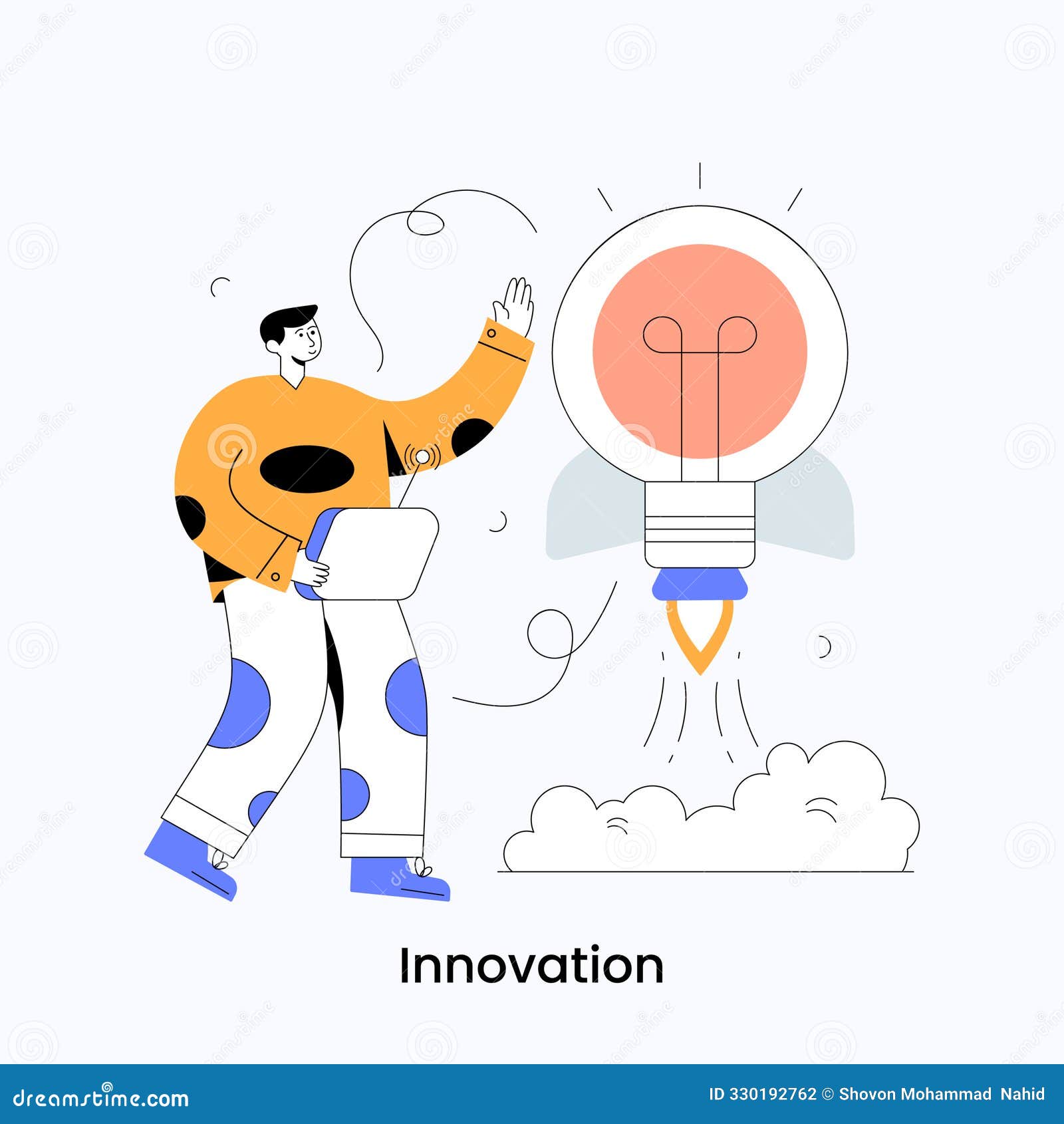 Innovation and Creative Ideas Vector Illustration Stock Vector ...