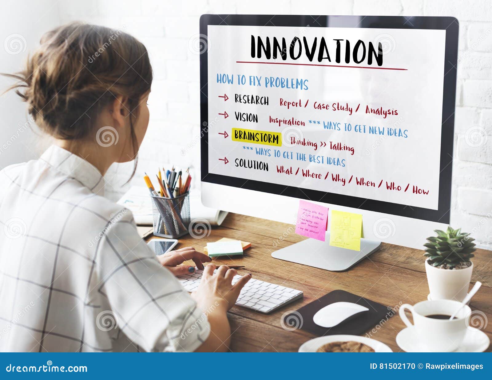 Innovation Creativity Brainstorm Plan Concept Stock Photo - Image of ...