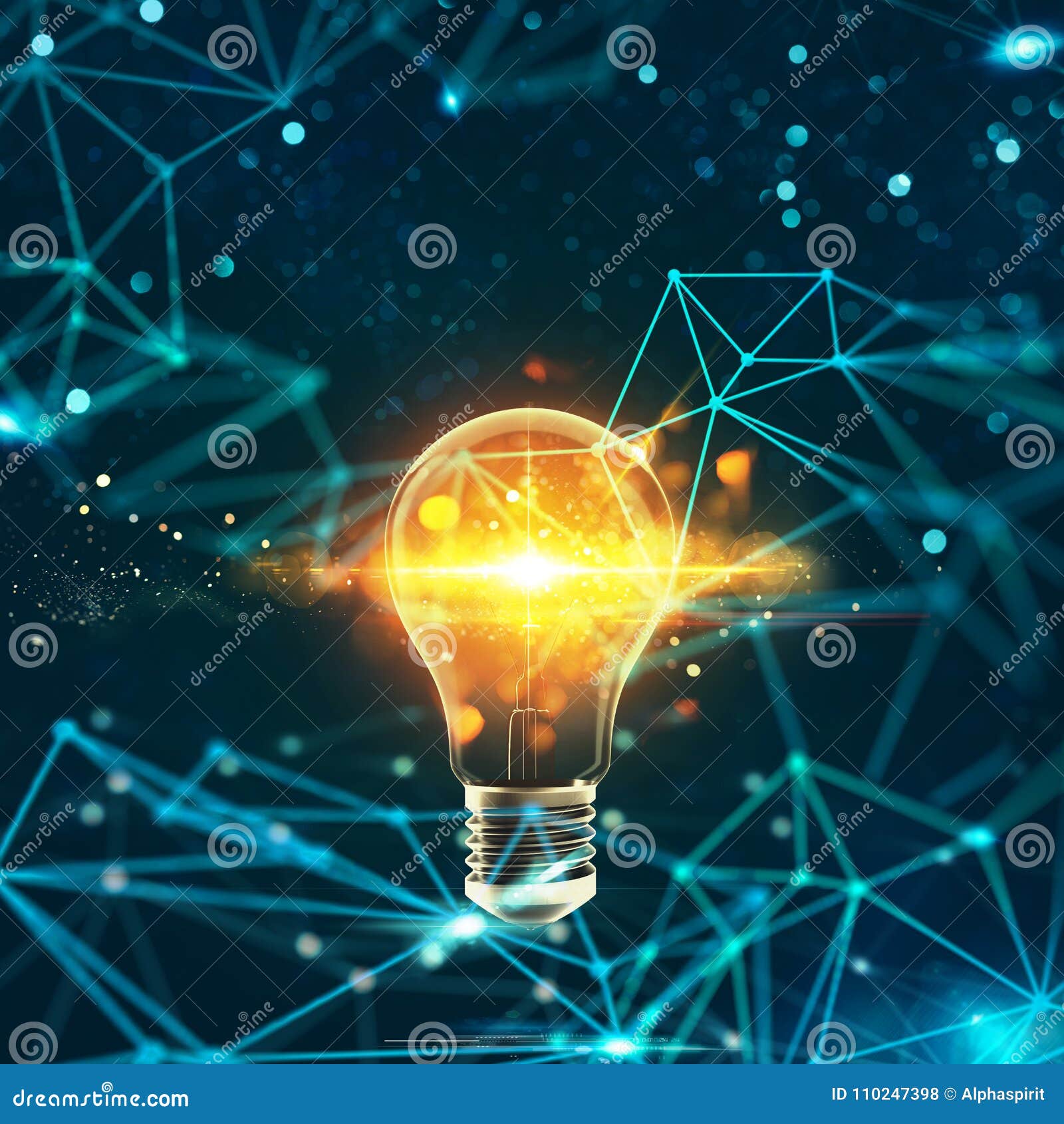 Innovation in the Digital World. 3D Rendering Stock Photo - Image of ...