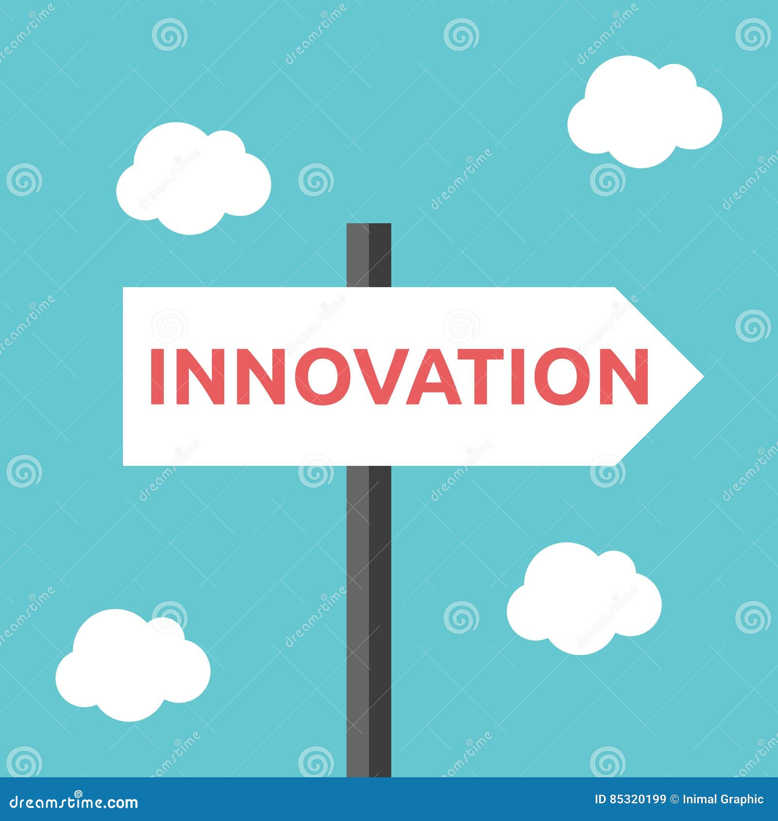 Innovation Direction Road Sign Stock Vector - Illustration of arrow ...