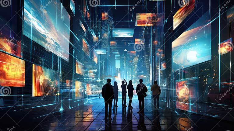 Innovation Dynamic Technology Background Stock Illustration ...