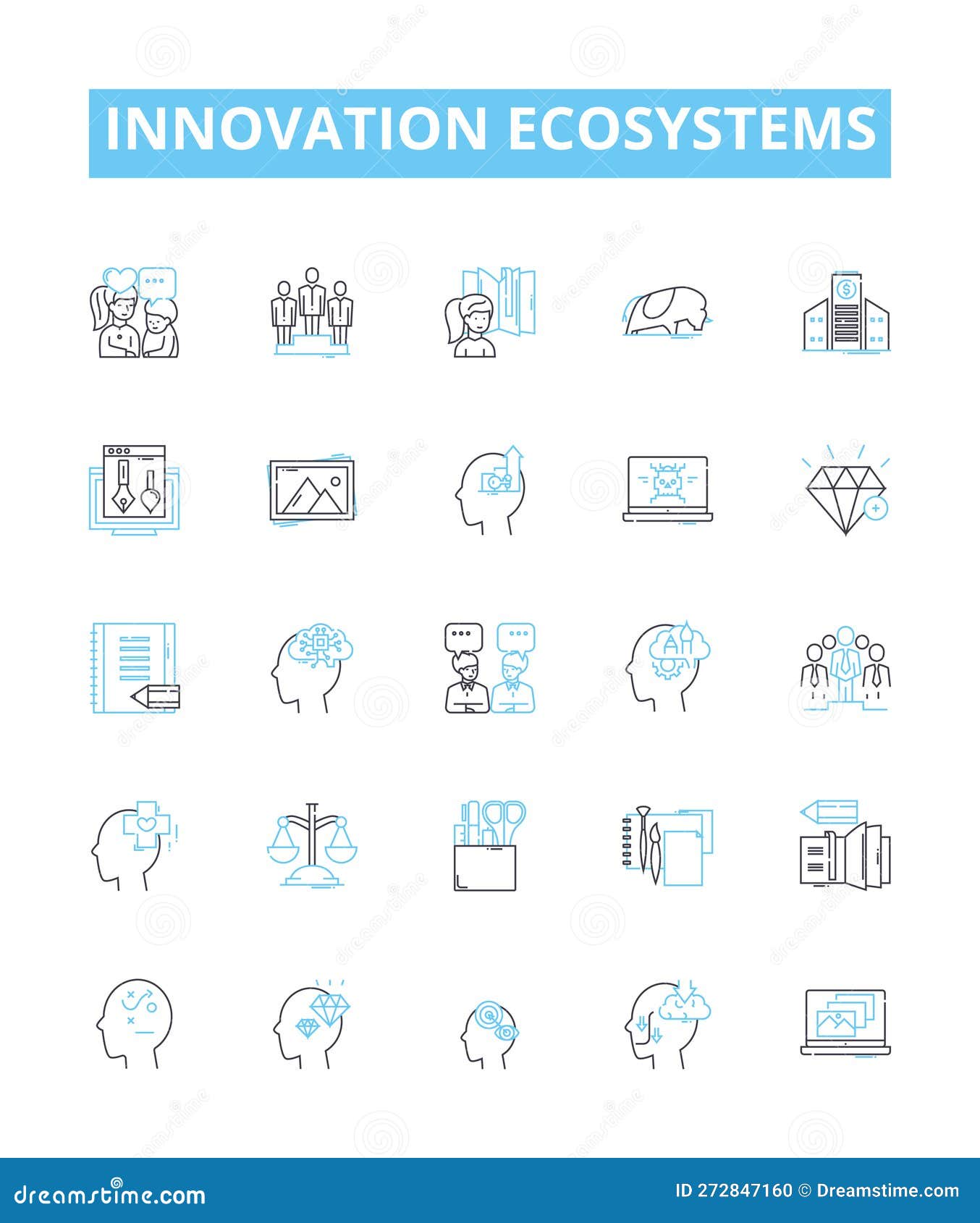 Innovation Ecosystem Concept Icon Cartoon Vector | CartoonDealer.com ...