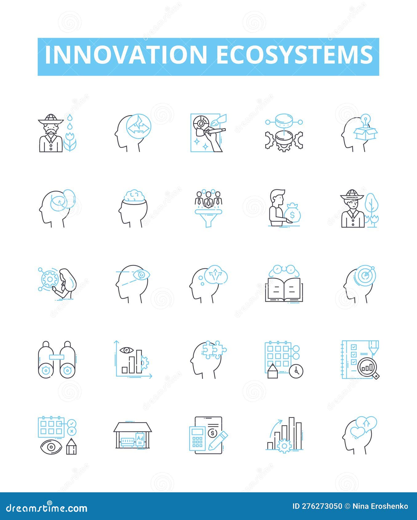 Innovation Ecosystem Concept Icon Cartoon Vector | CartoonDealer.com ...