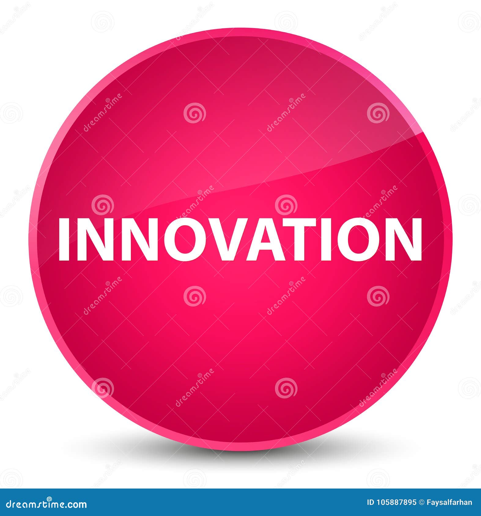 Innovation Elegant Pink Round Button Stock Illustration - Illustration ...