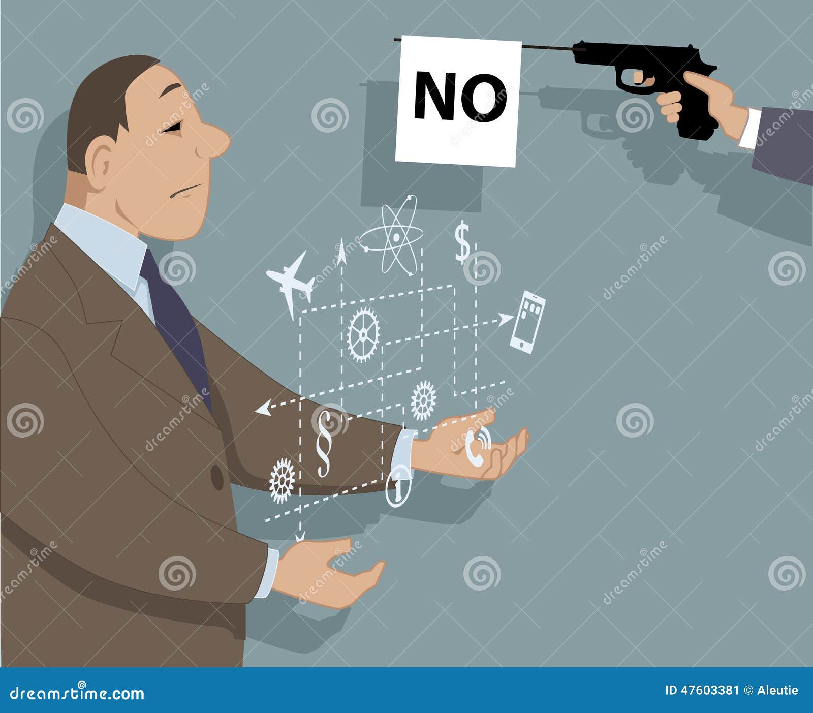 Innovation et rejet illustration de vecteur. Illustration du affaires ...