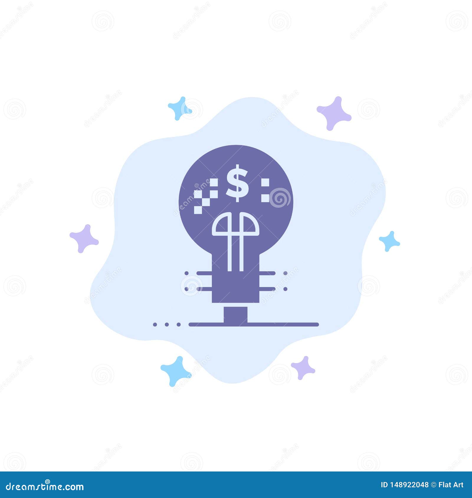 Innovation, Finance, Finance, Idea, January Blue Icon on Abstract Cloud ...