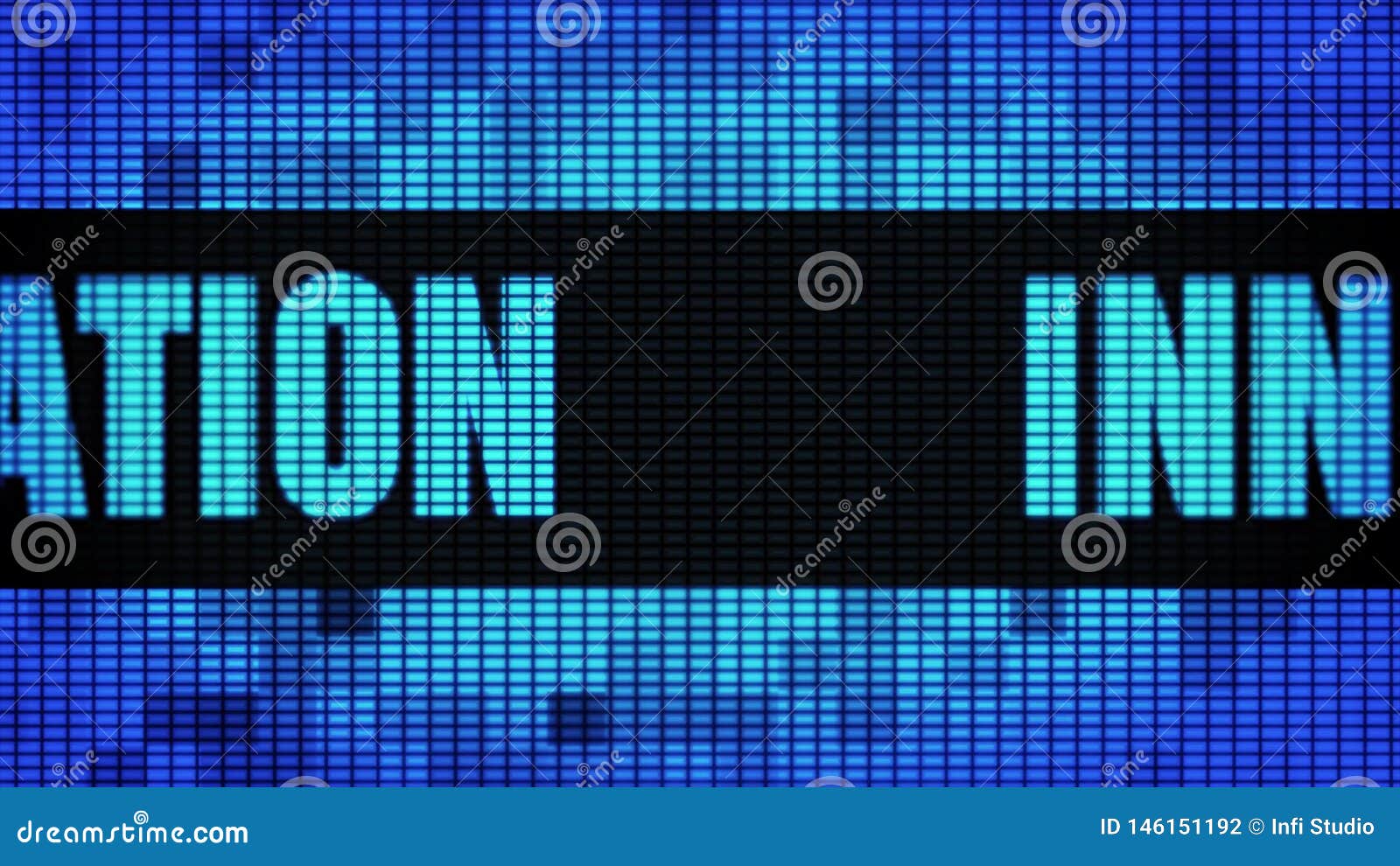 Innovation Front Text Scrolling LED Wall Pannel Display Sign Board ...