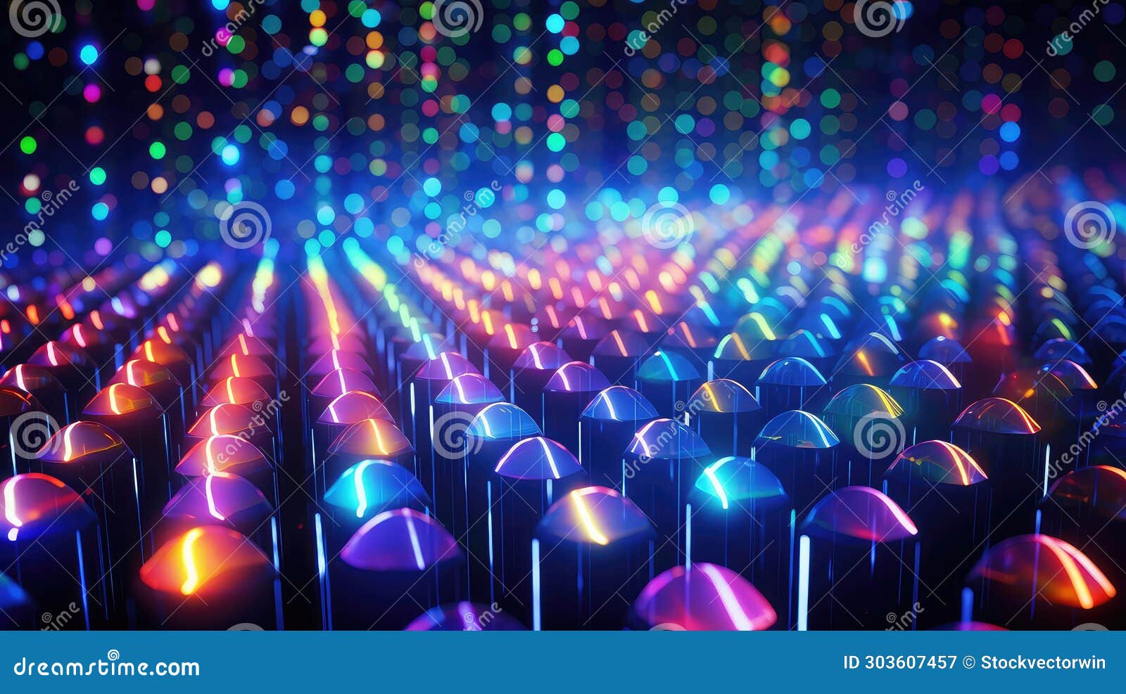 Innovation Future Dots Background Stock Illustration - Illustration of ...