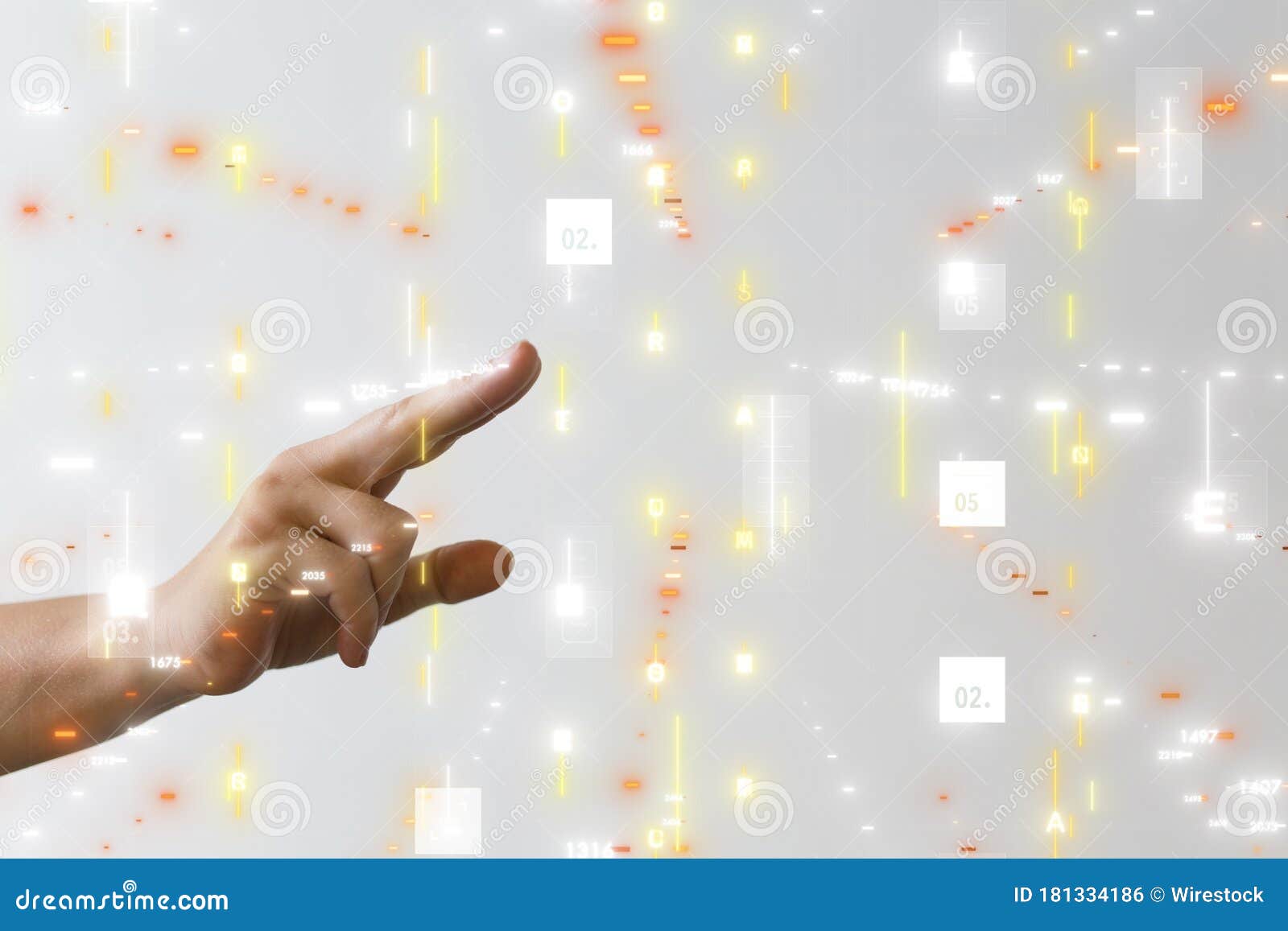 A Innovation Futuristic Digital Data Binary Code Background Technology