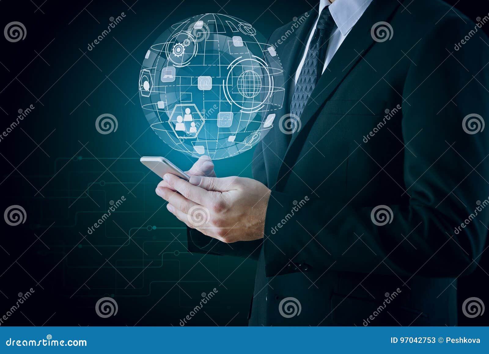 Innovation, Global Communication and Technology Concept Stock Image ...