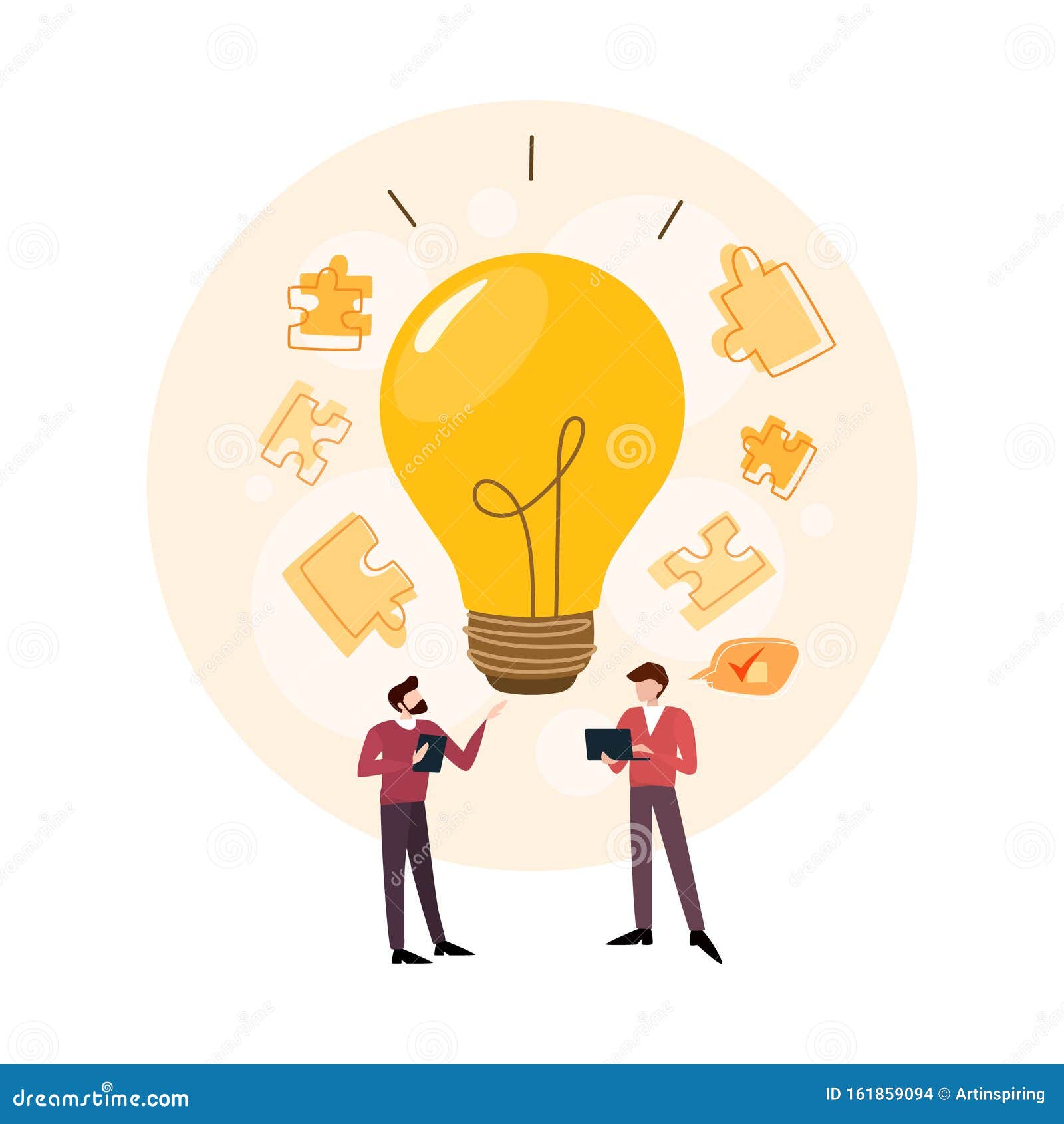 Innovation Horizontal Flat Banner for Your Website Stock Vector ...