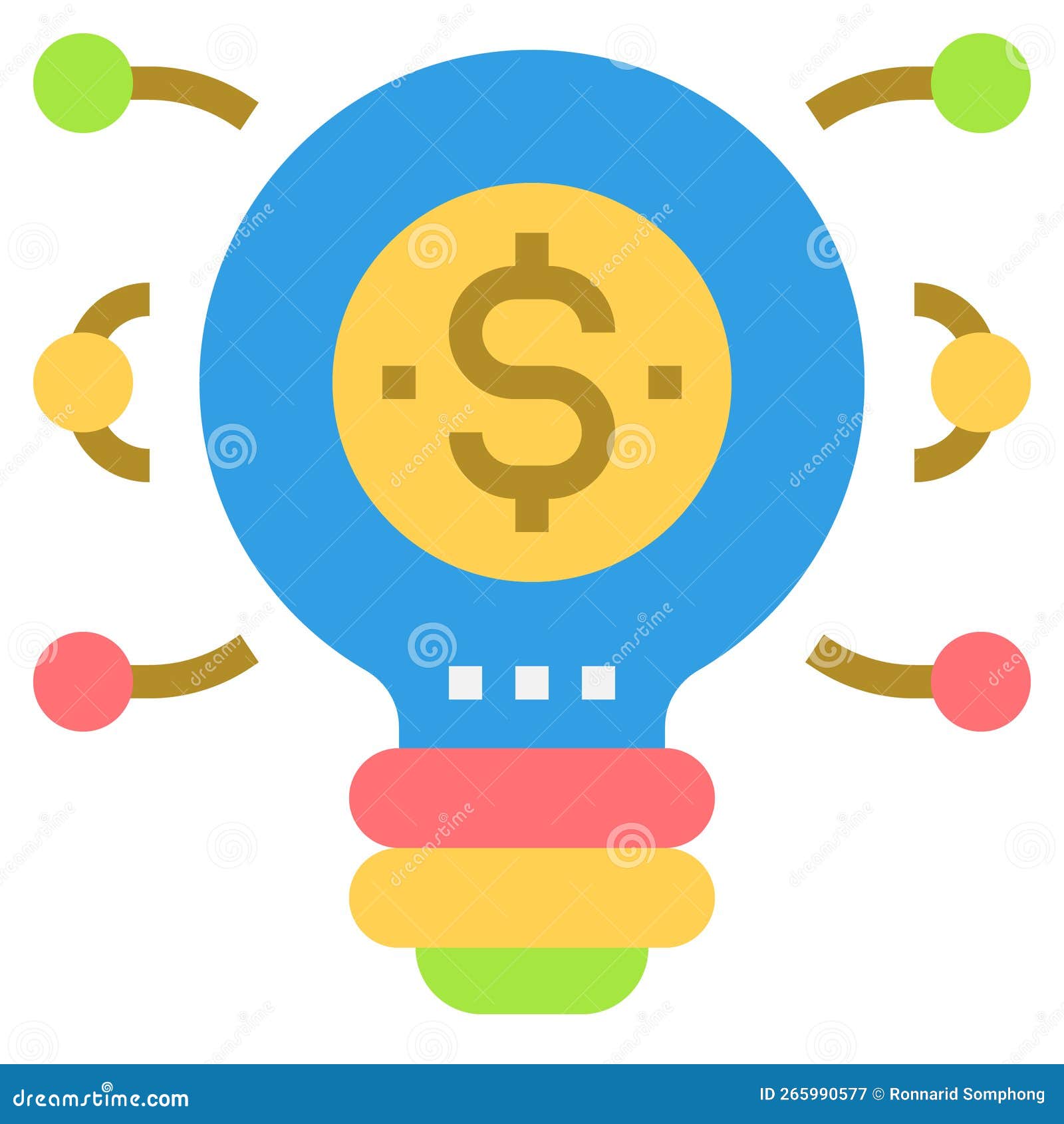 Innovation Icon Flat Color Vector Illustration . Business Symbol Stock ...