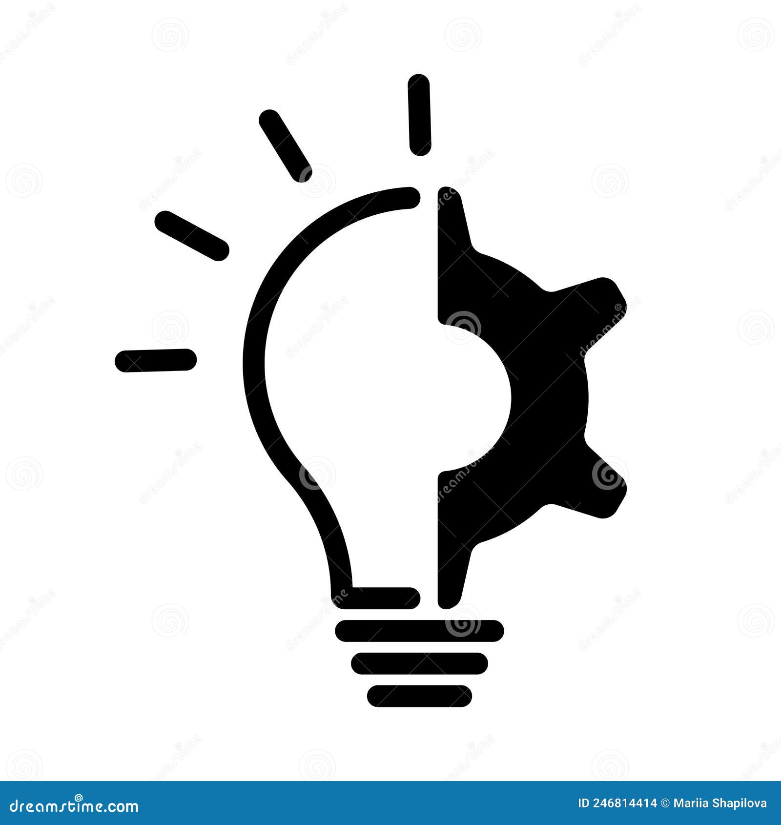 Innovation Icon. Vector Illustration Isolated on White Stock Vector ...