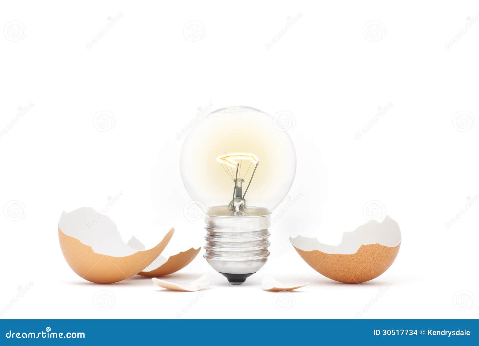 Innovation - Ideas Light Bulb Hatching Stock Photo - Image of hatching ...