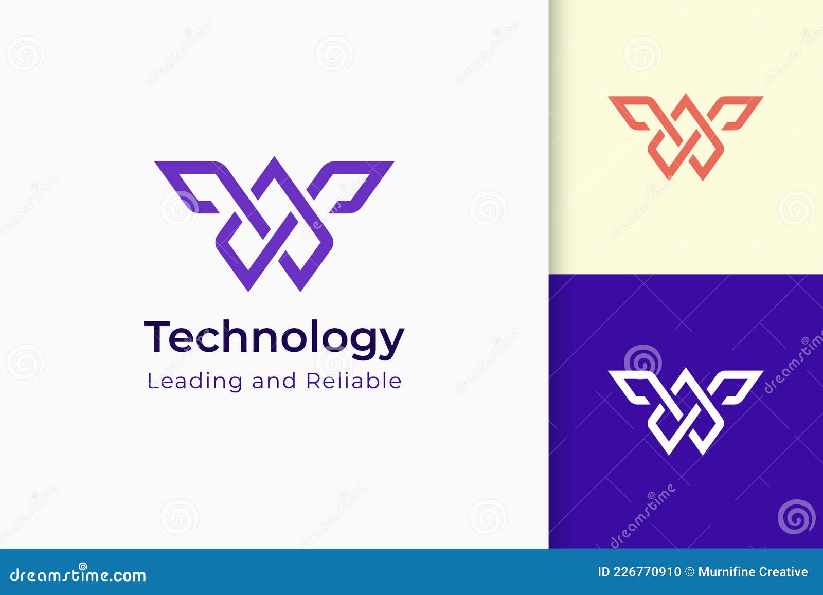 Innovation or Intelligence Logo in Abstract Shape Represent Technology ...
