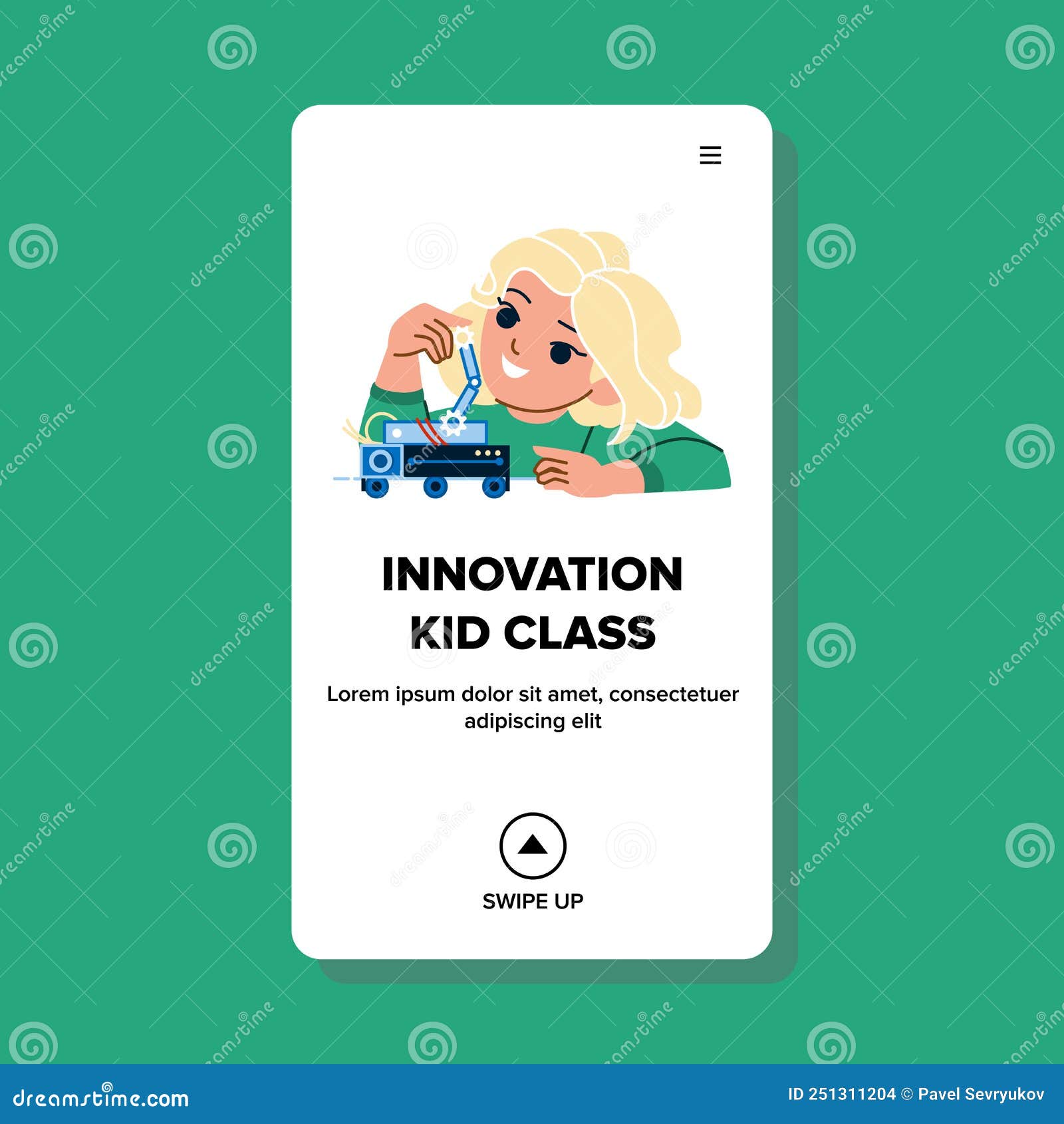 Innovation Kid Class Vector Stock Vector - Illustration of study ...