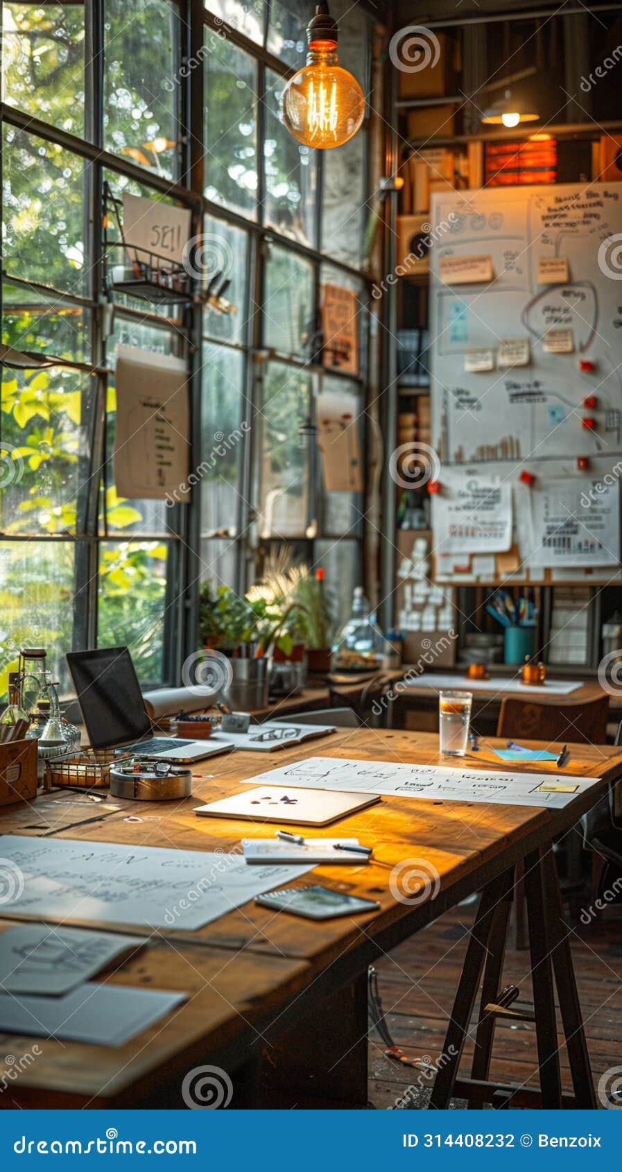 Innovation Lab Brainstorming Disruptive Technologies Whiteboards and Prototypes Blur Stock Photo ...