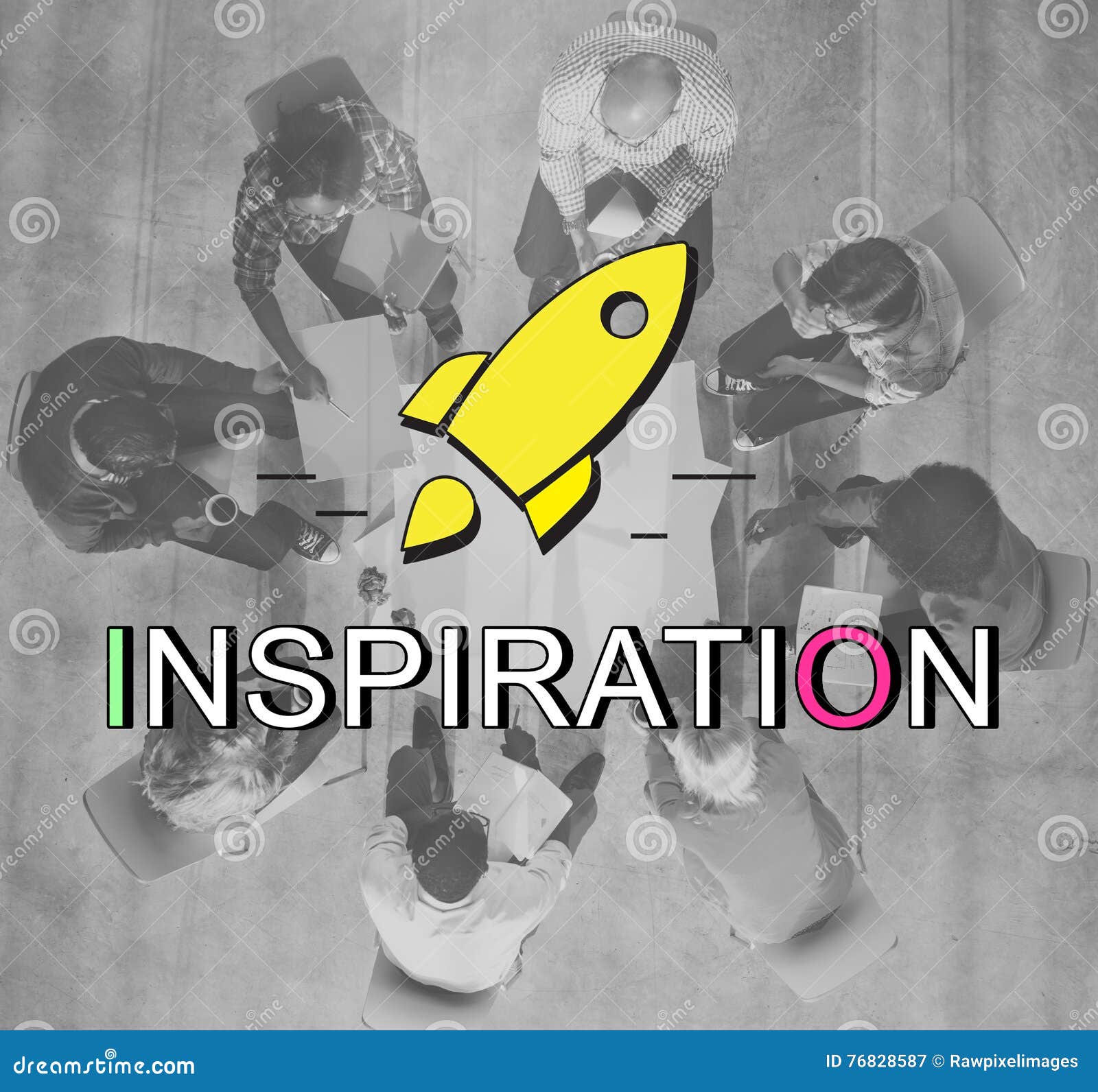 Innovation Launch Successful New Start Graphic Concept Stock ...