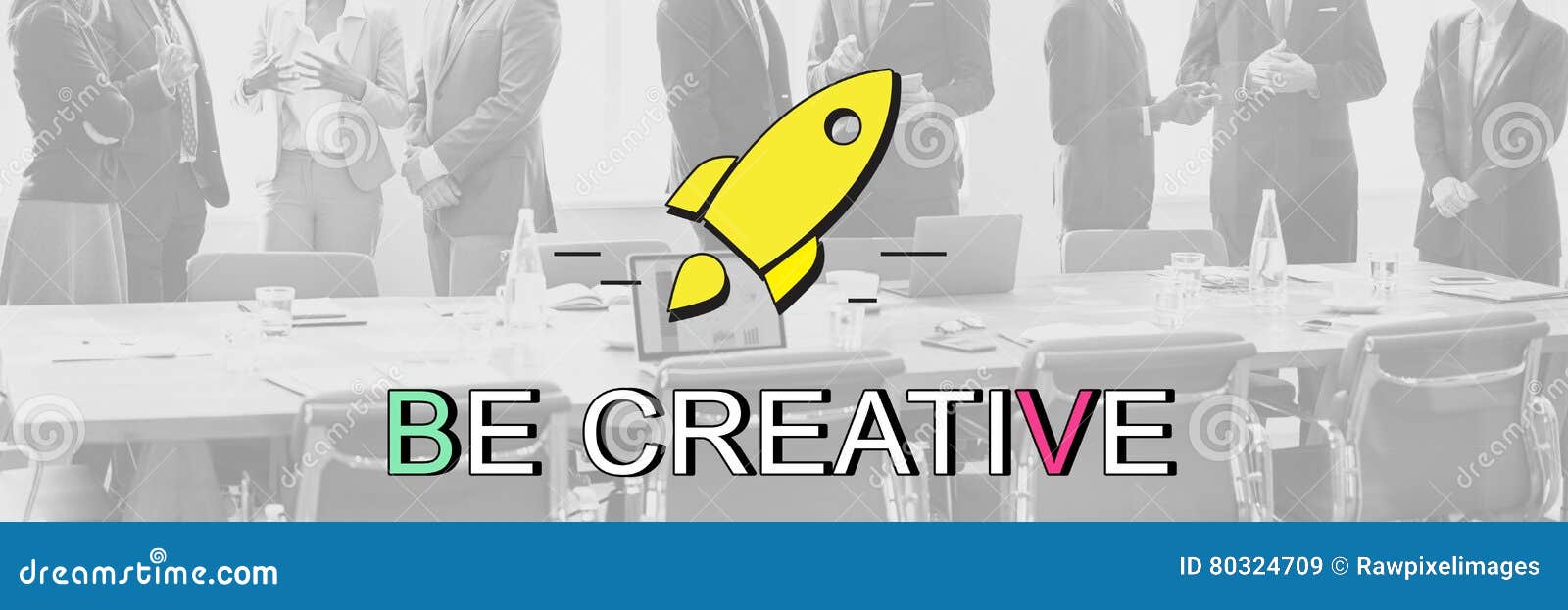 Innovation Launch Successful New Start Graphic Concept Stock Image ...