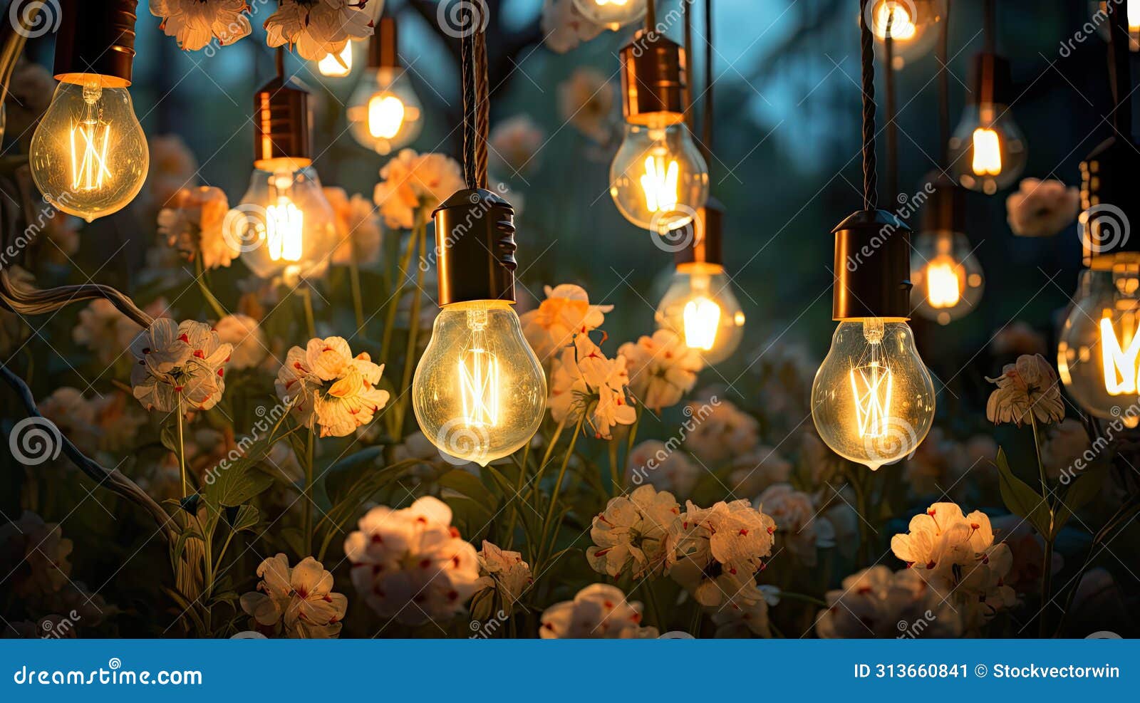 Innovation Light Bulb Growth Stock Illustration - Illustration of power ...