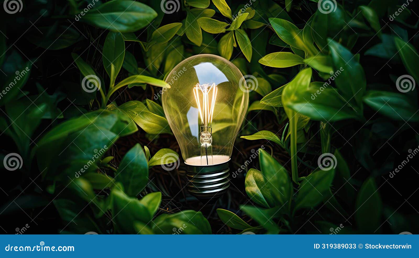 Innovation Light Bulb Growth Stock Illustration - Illustration of power ...