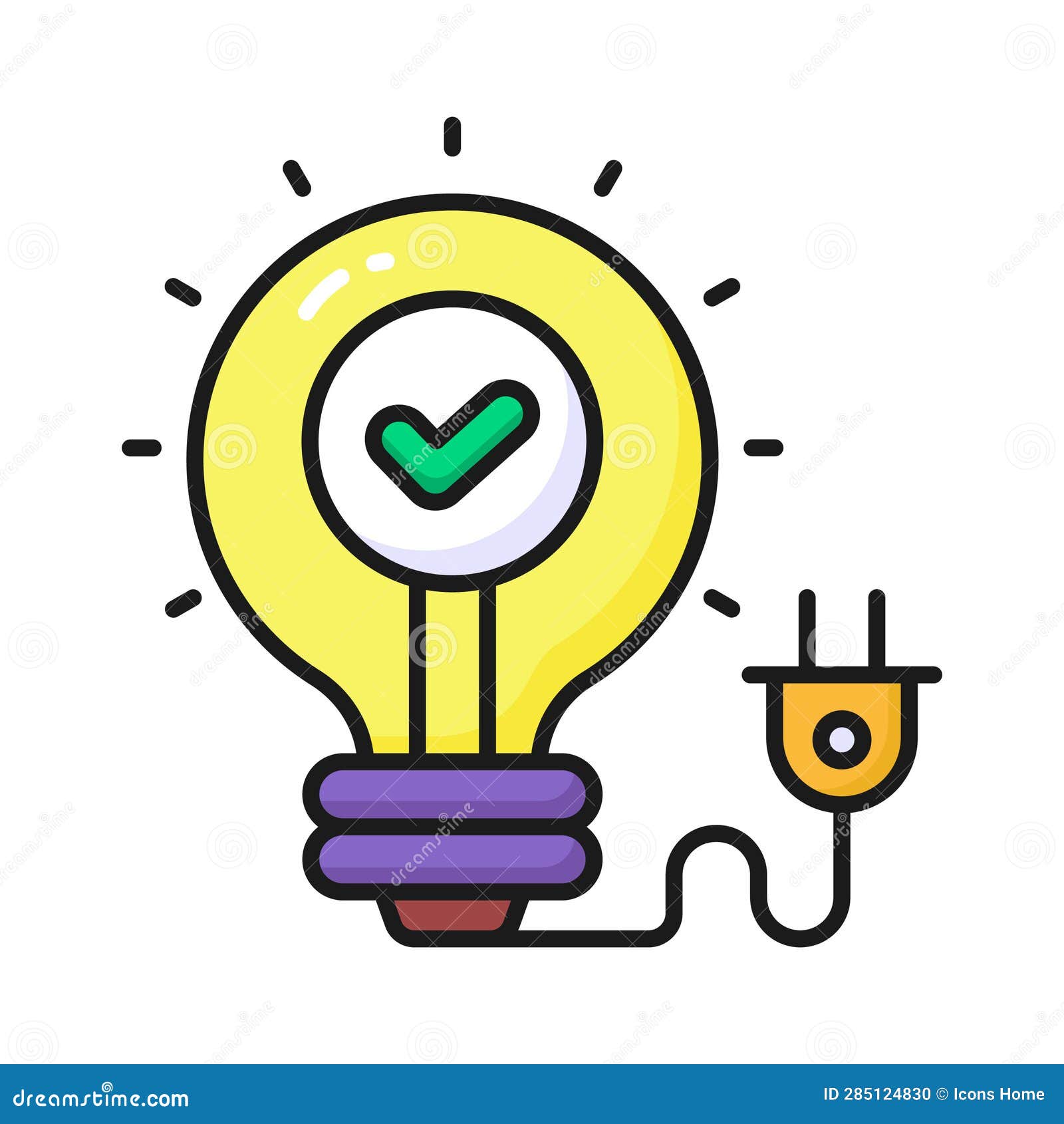 Innovation Light Bulb Vector Design Isolated on White Background Stock ...