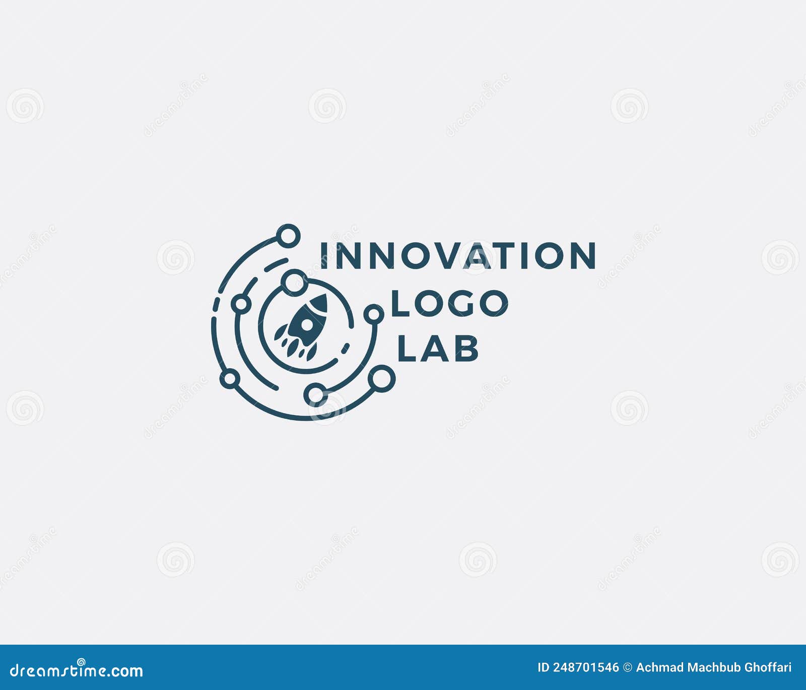 Innovation Logo Lab Creative Design Rocket Science Design Template Stock Illustration ...