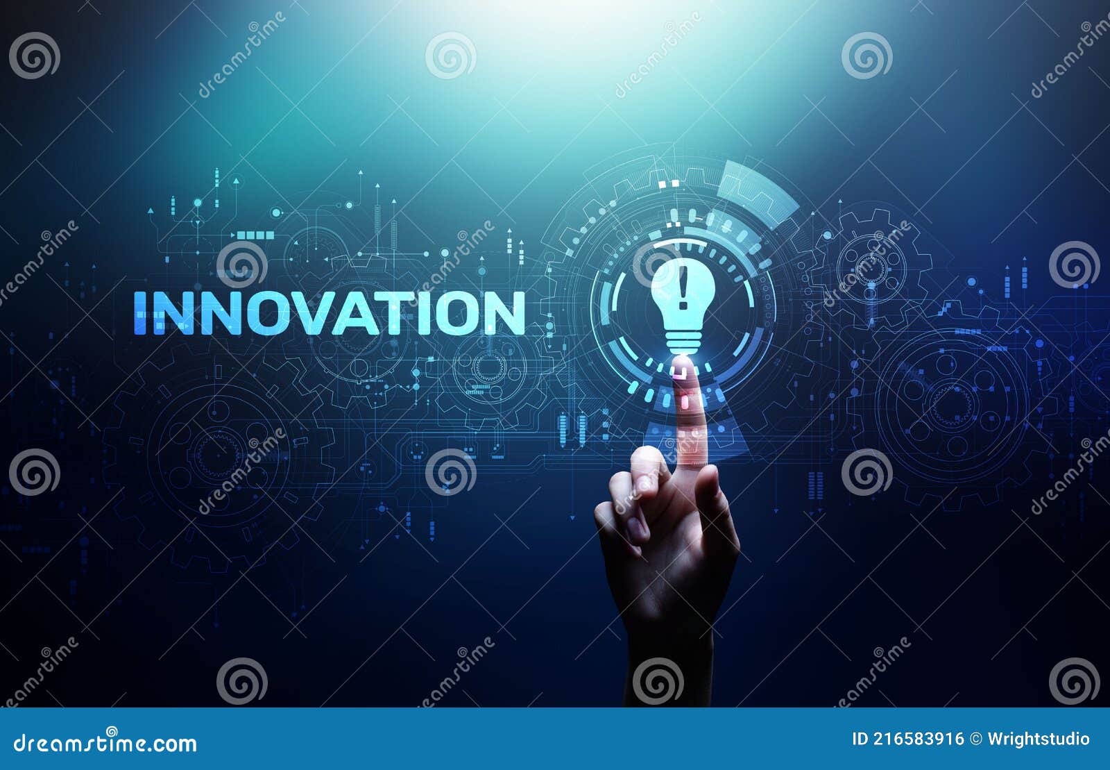 Innovation Modern Technology Business Development Concept on Virtual ...