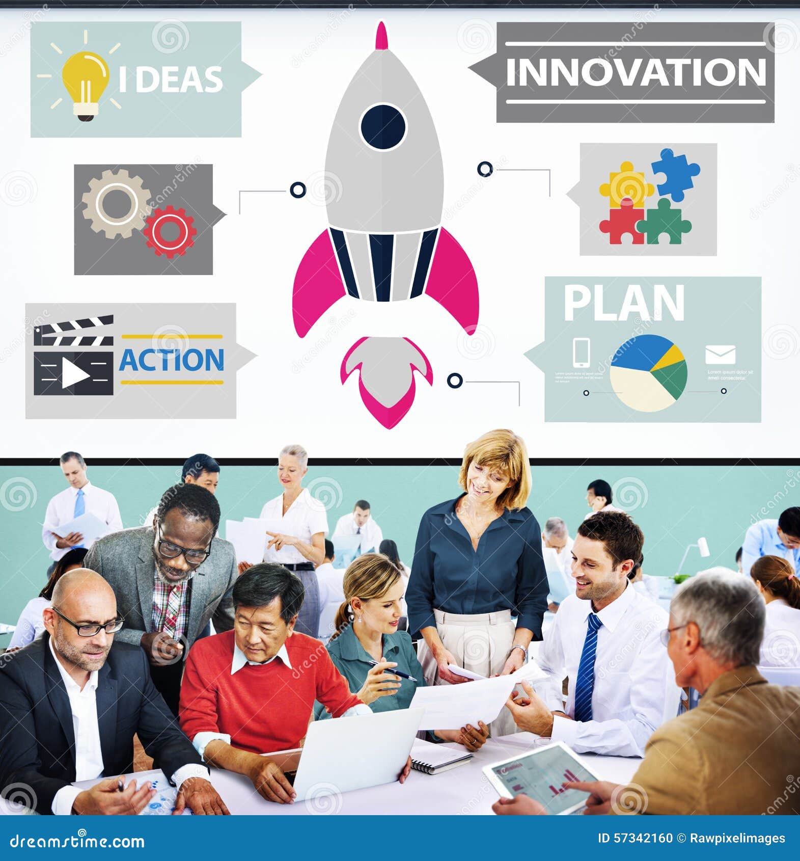 Innovation Plan Planning Ideas Action Launch Start Up Success Co Stock ...
