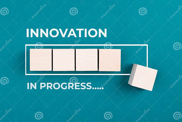 Innovation in Progress Loading Bar, Teamwork, Developement of New Ideas ...