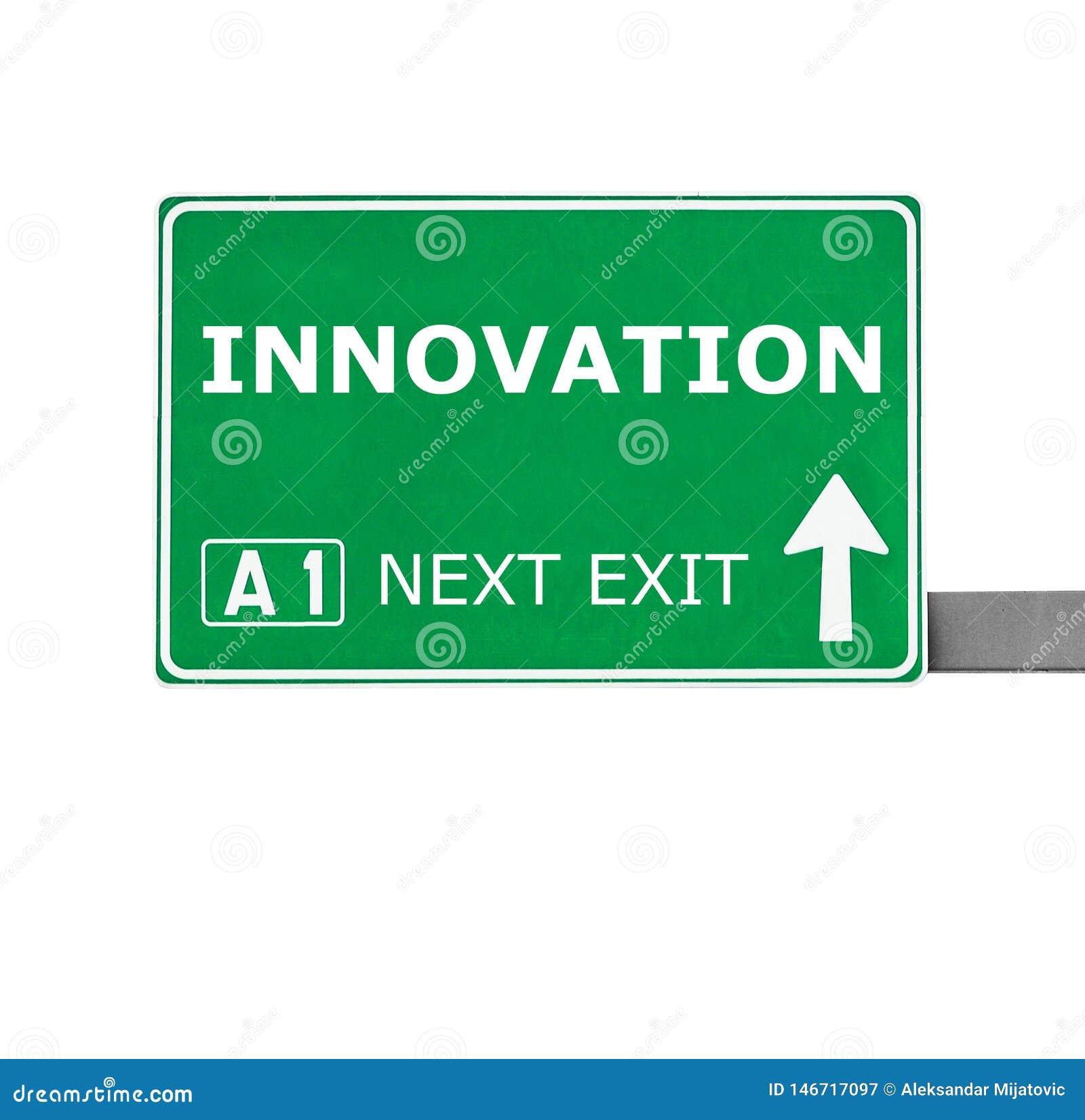 INNOVATION Road Sign Isolated on White Stock Image - Image of direction ...