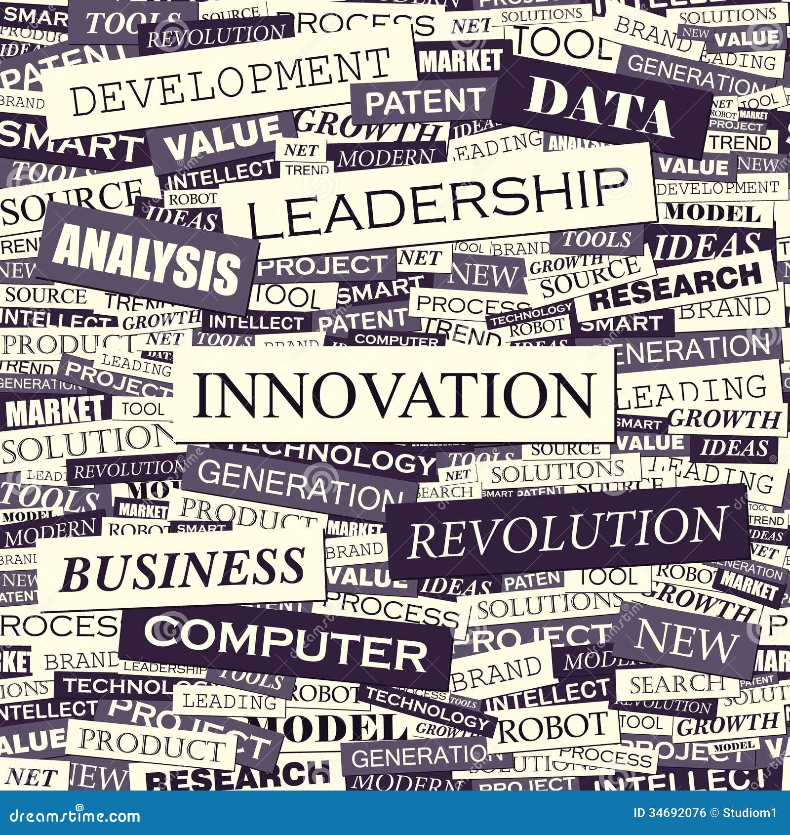 INNOVATION stock vector. Illustration of background, seamless - 34692076