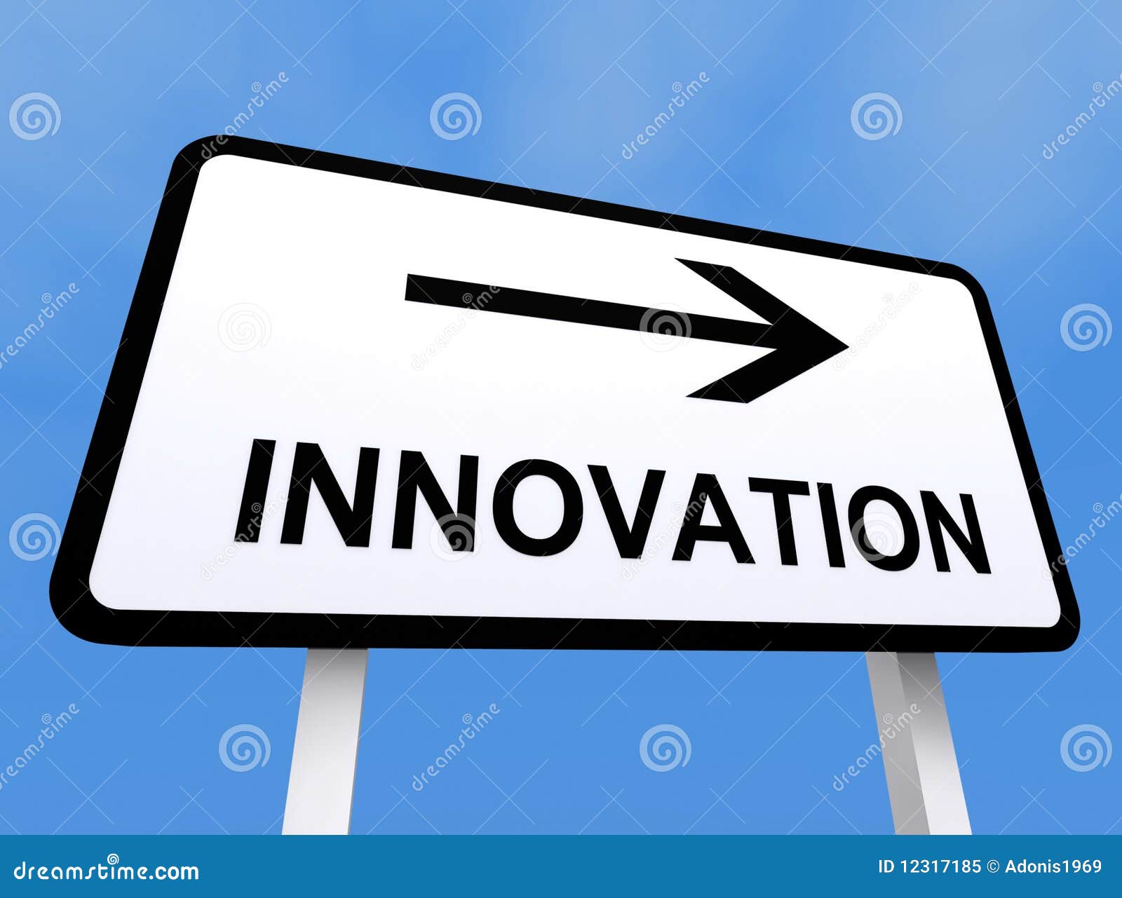 Innovation sign stock illustration. Illustration of arrow - 12317185