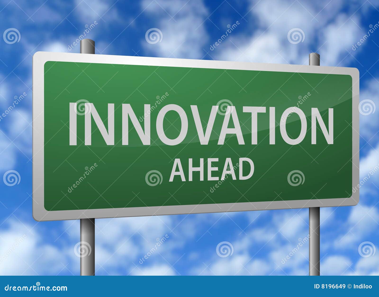 Innovation Ahead Sign Stock Image | CartoonDealer.com #18432355